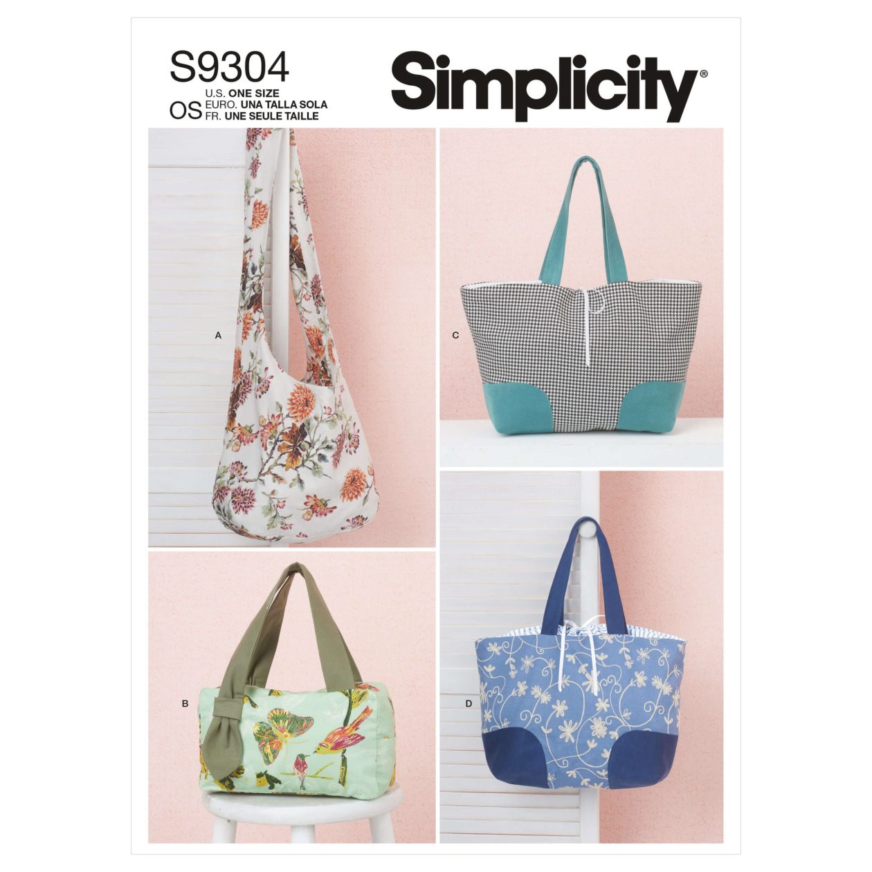 Simplicity Sewing Pattern S9304 Bags - Sewdirect