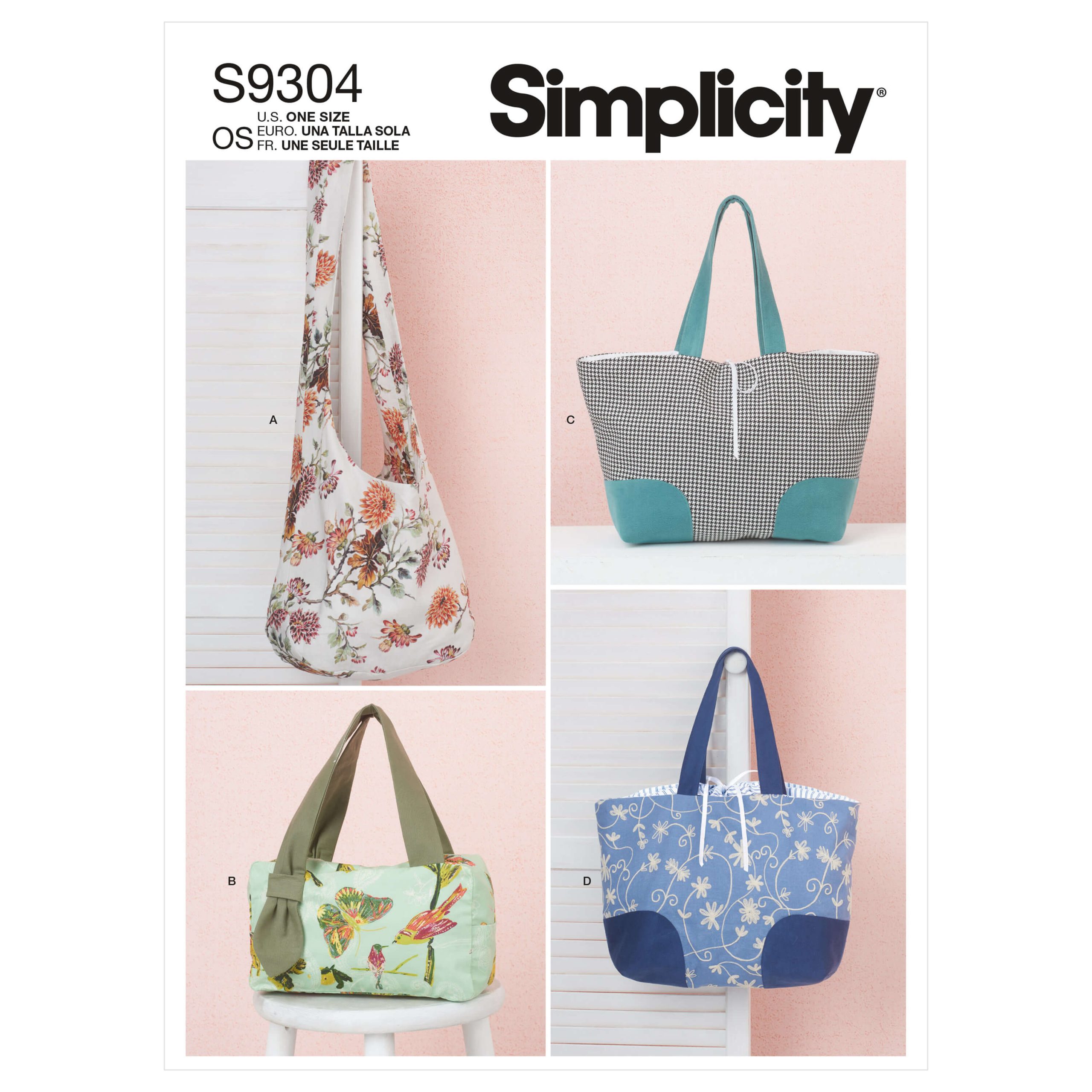 Simplicity Sewing Pattern S9304 Bags - Sewdirect