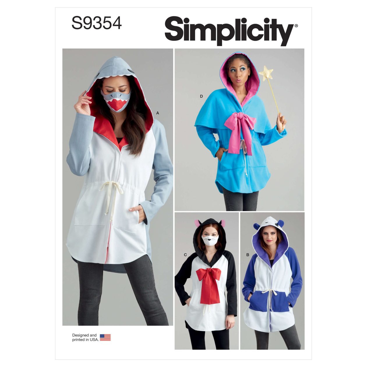 Simplicity Sewing Pattern S9354 Misses’ Jacket Costume with Masks and ...