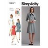 Simplicity Sewing Pattern S9371 Misses’ and Women’s Dress with Collar ...