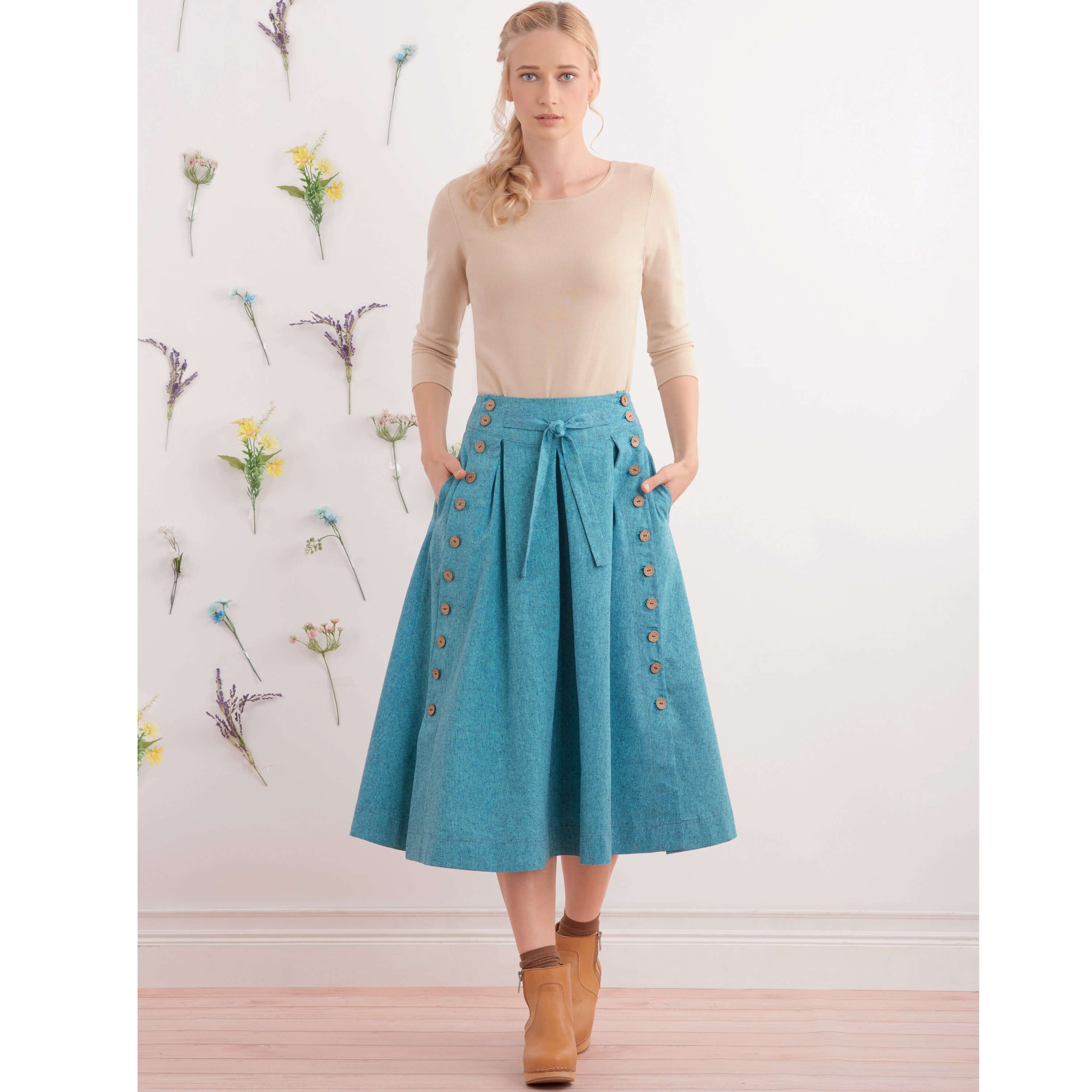 Simplicity Sewing Pattern S9377 Misses’ Flared Skirts in Two Lengths ...