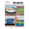 Simplicity Sewing Pattern S9445 Pet Bed in Two Sizes, Chair Cover and ...