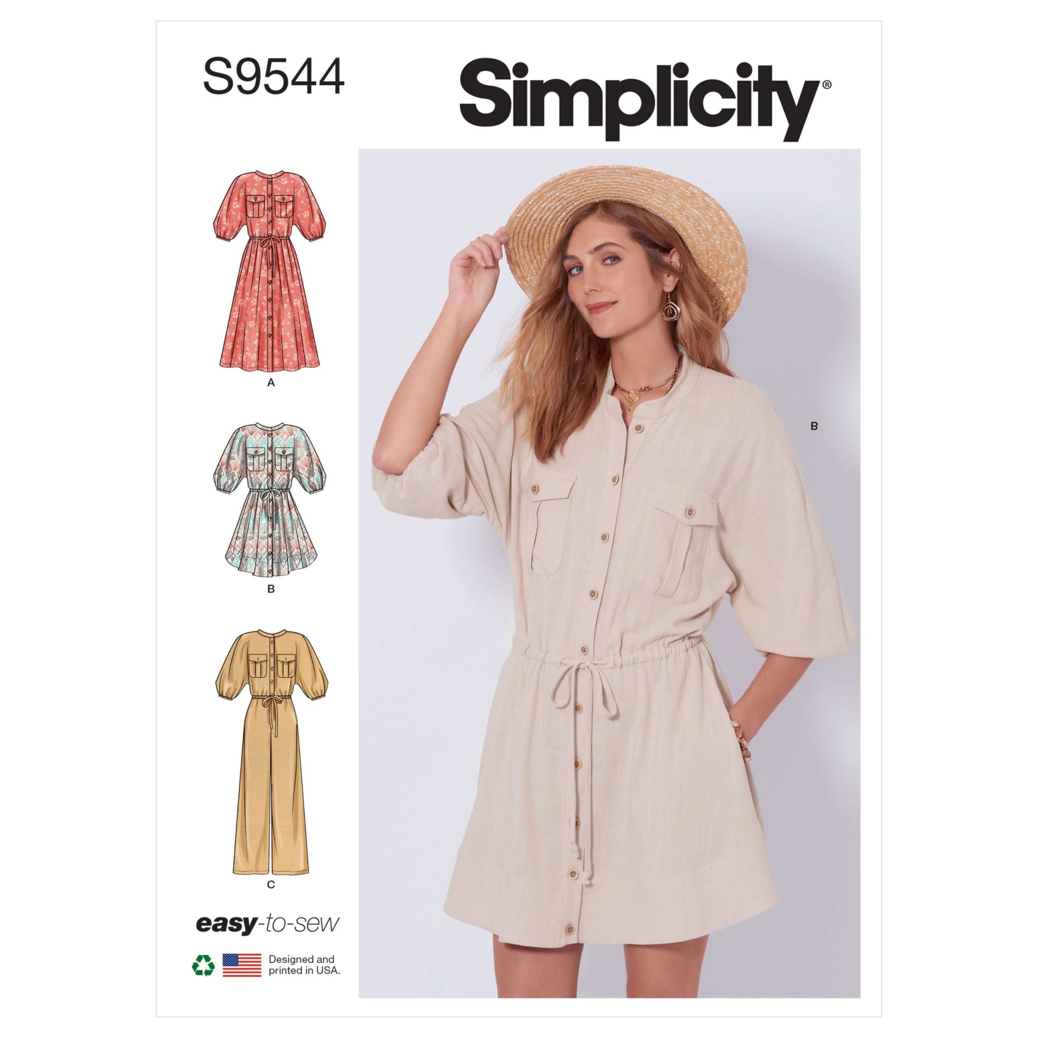 Simplicity Sewing Pattern S9544 Misses’ Dresses and Jumpsuit - Sewdirect