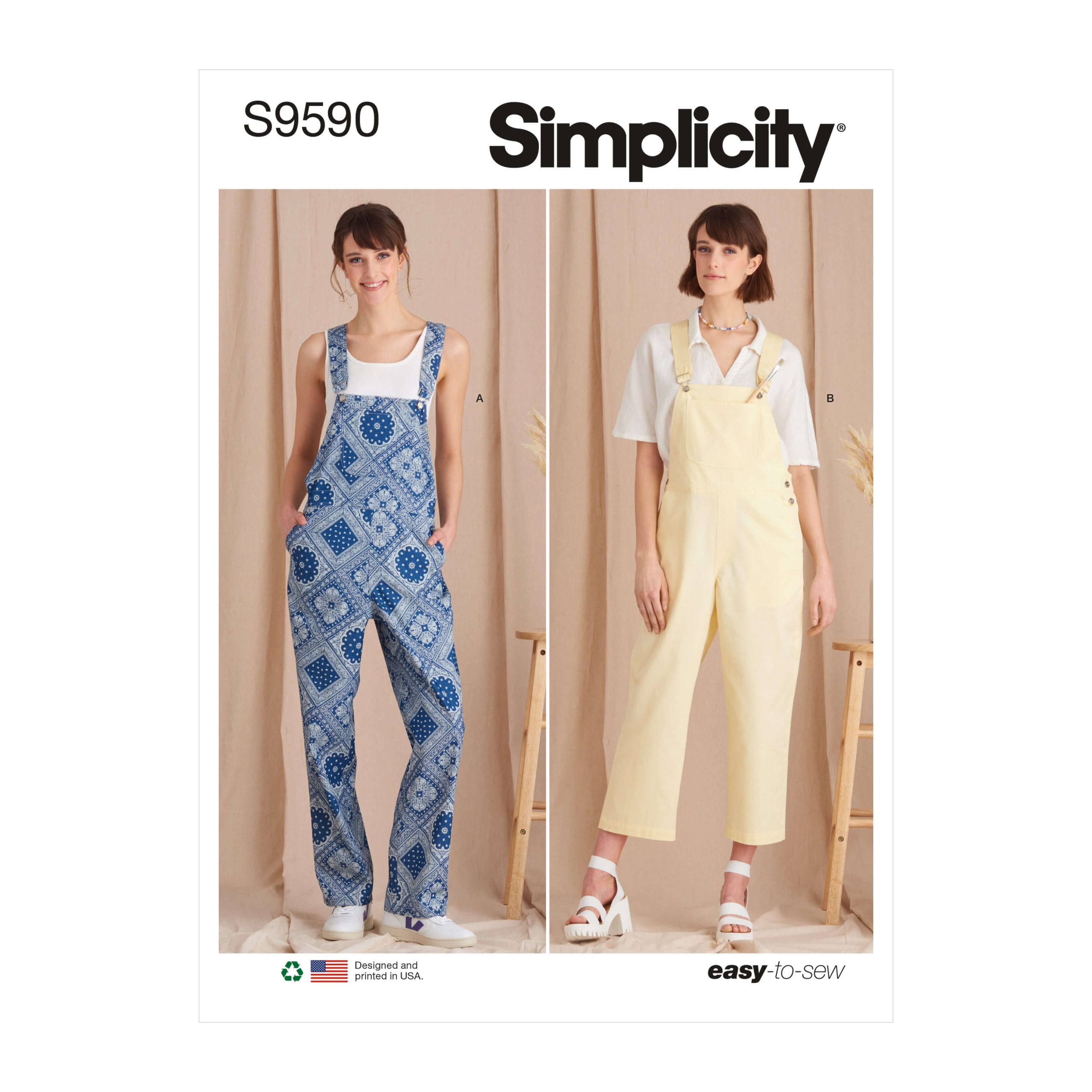 Simplicity Sewing Pattern S9590 Misses’ Overalls - Sewdirect