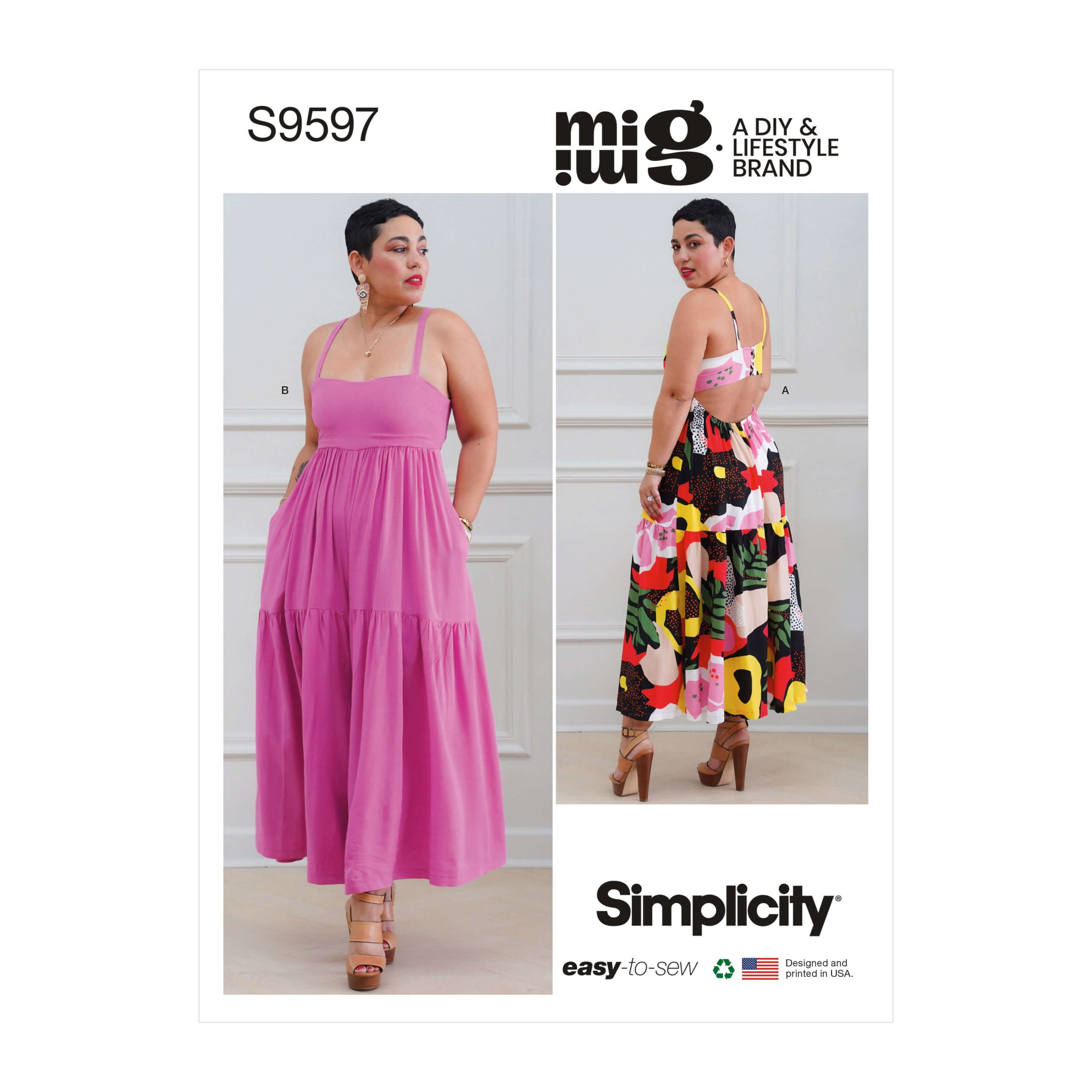 Simplicity Sewing Pattern S9597 Misses’ Dress and Jumpsuit by Mimi G ...