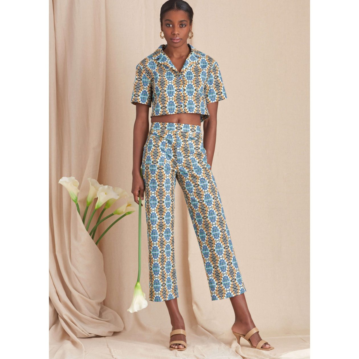 Simplicity Sewing Pattern S9610 Misses’ Set of Tops, Cropped Trousers ...