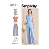 Simplicity Sewing Pattern S9612 Misses’ Tops, Trousers and Shorts ...