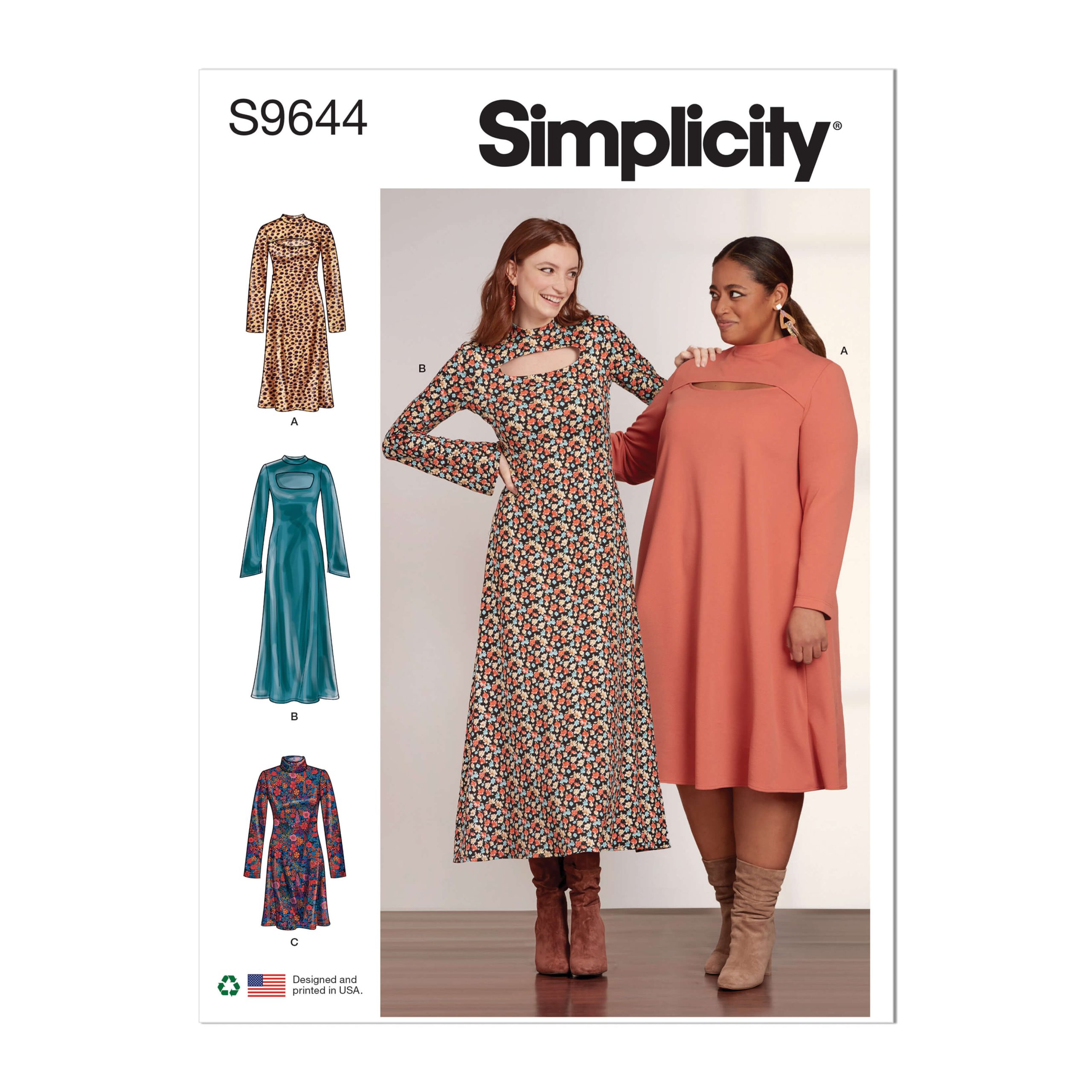 Simplicity Sewing Pattern S9644 Misses’ and Women’s Knit Dress - Sewdirect