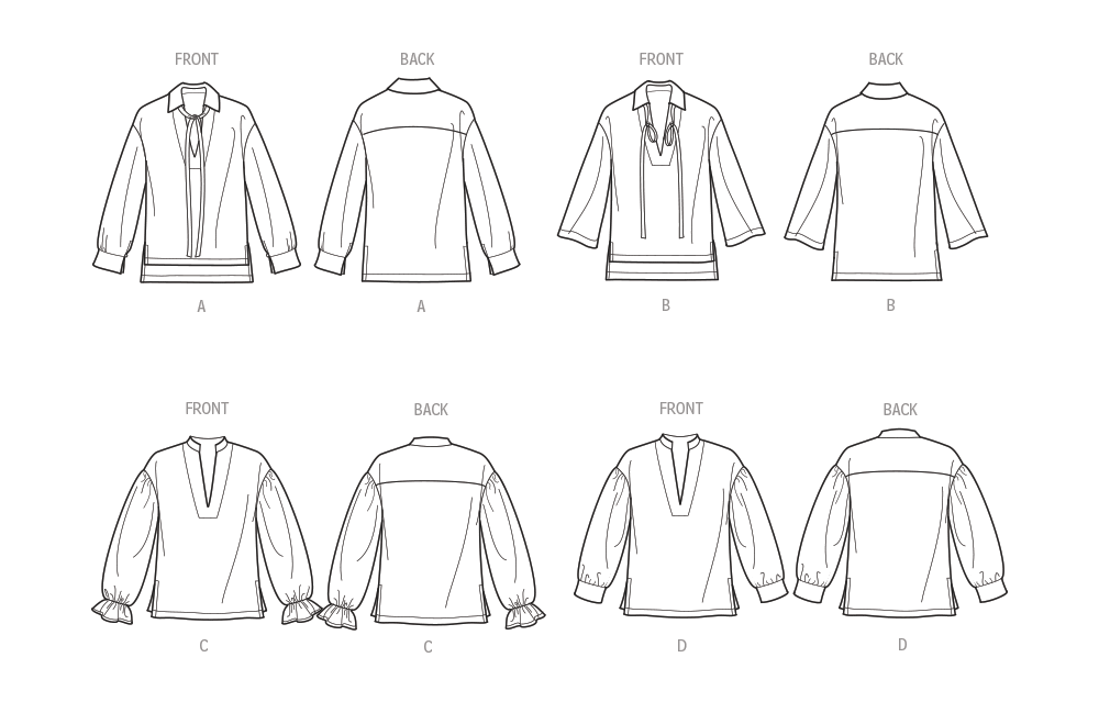 Simplicity Sewing Pattern S9681 Misses’ and Women’s Pull-Over Top ...