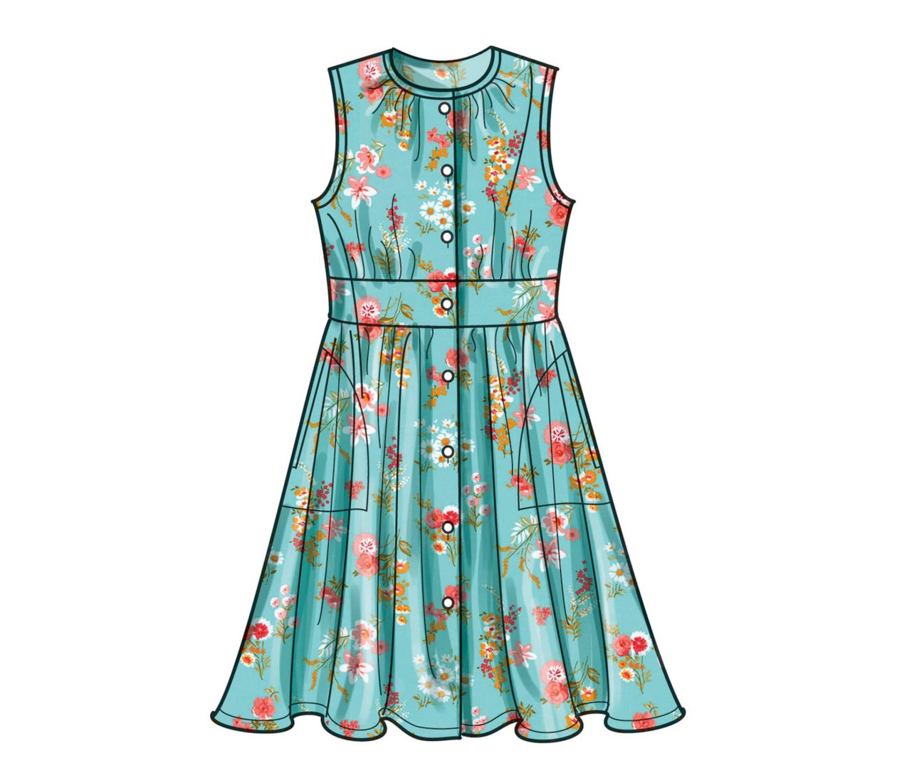 Simplicity Sewing Pattern S9761 Children’s and Girls’ Dress, Top and ...