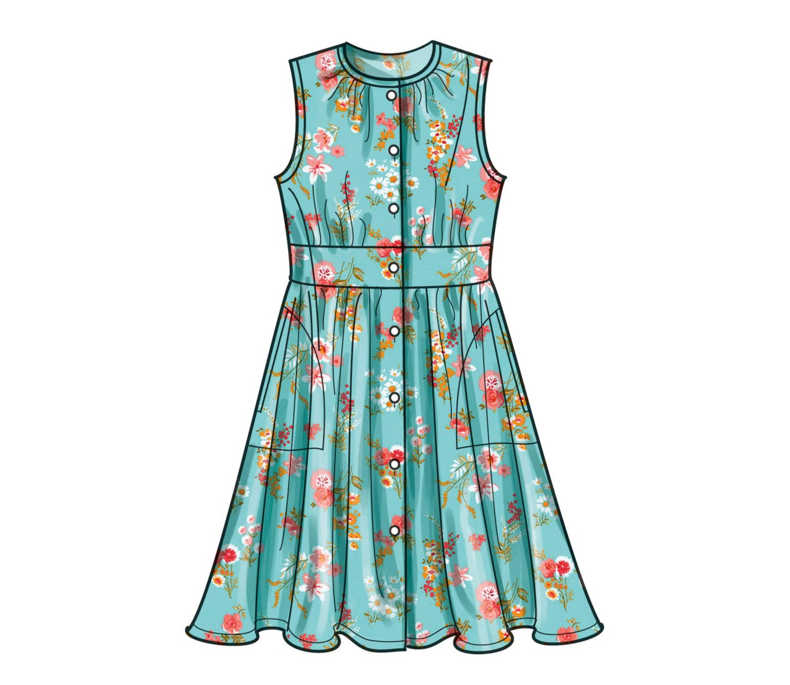 Simplicity Sewing Pattern S9761 Children’s and Girls’ Dress, Top and ...