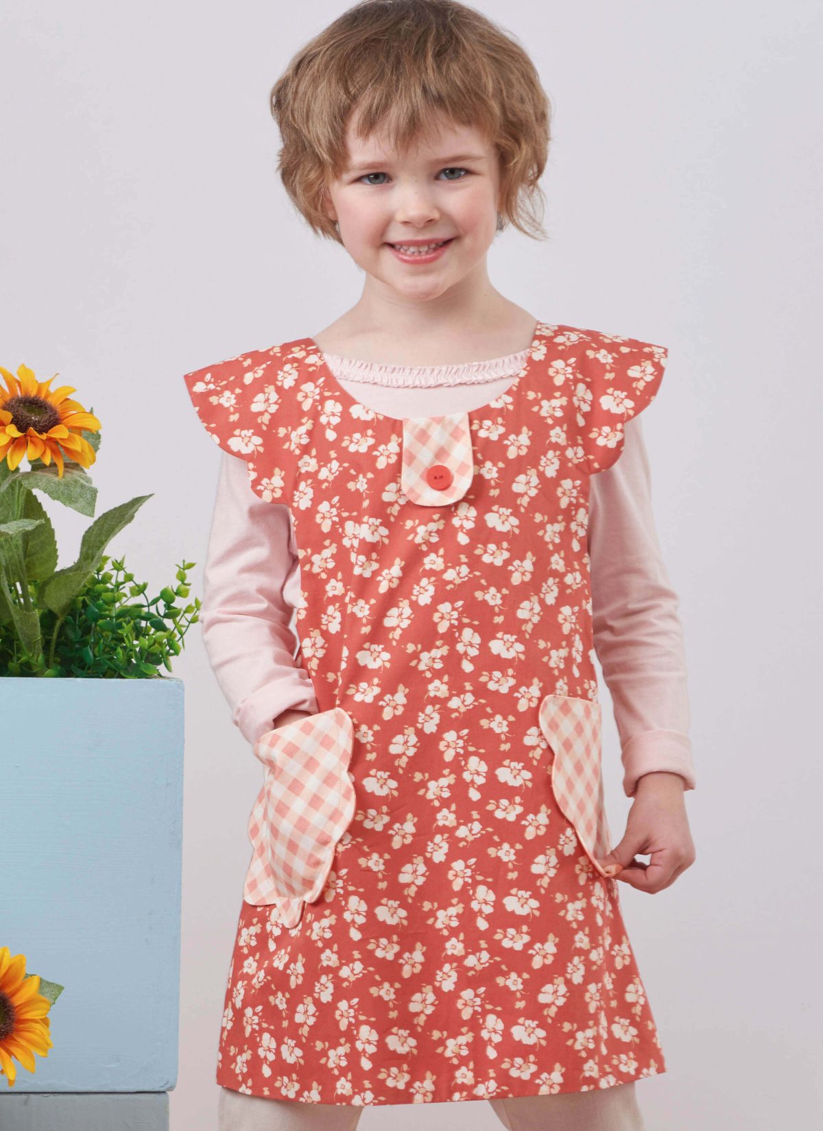 Simplicity Sewing Pattern S9767 Children’s and Misses’ Wrap Around Apron and Scarf Hat by Ruby ...