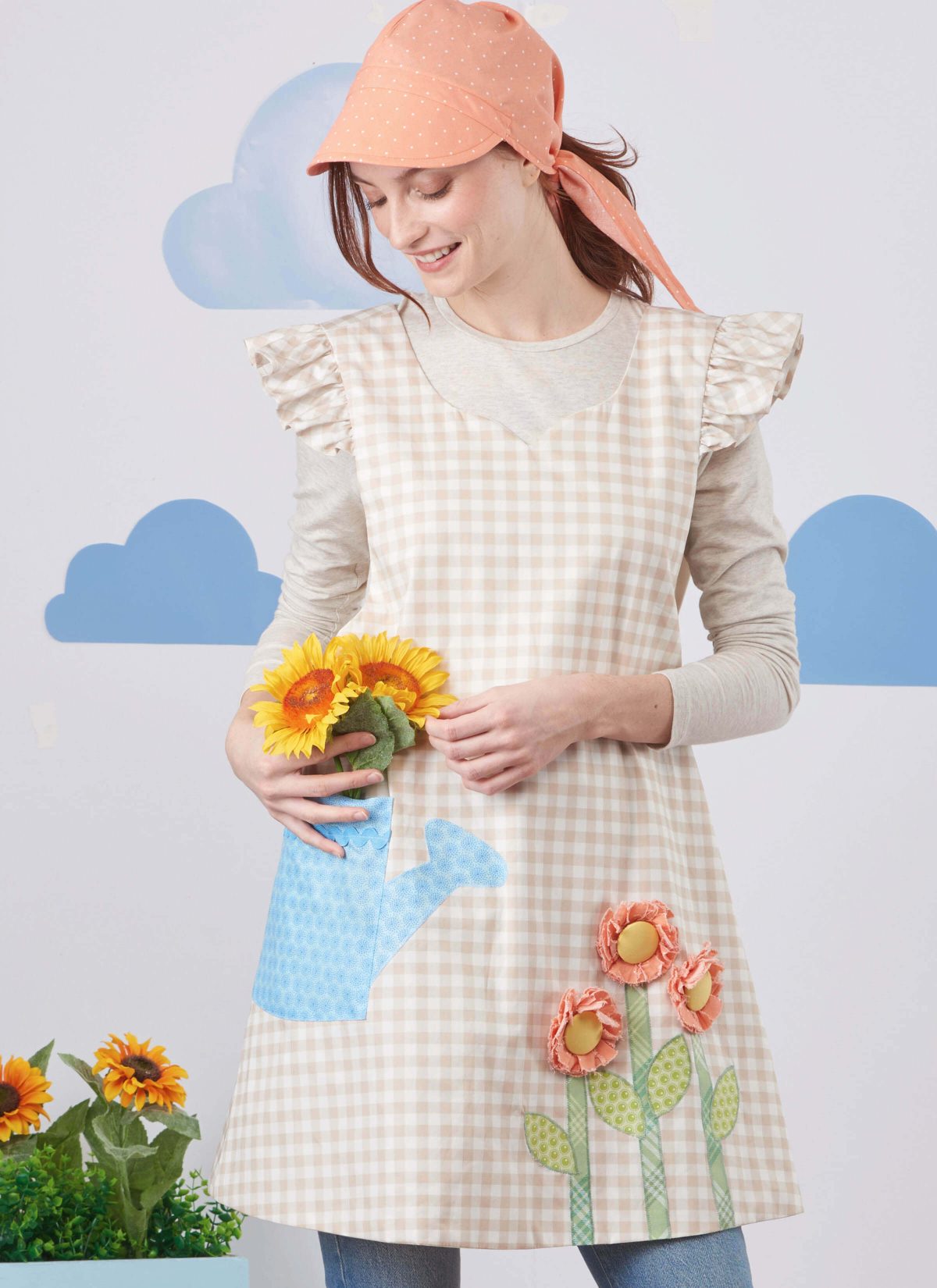 Simplicity Sewing Pattern S9767 Children’s and Misses’ Wrap Around Apron and Scarf Hat by Ruby ...