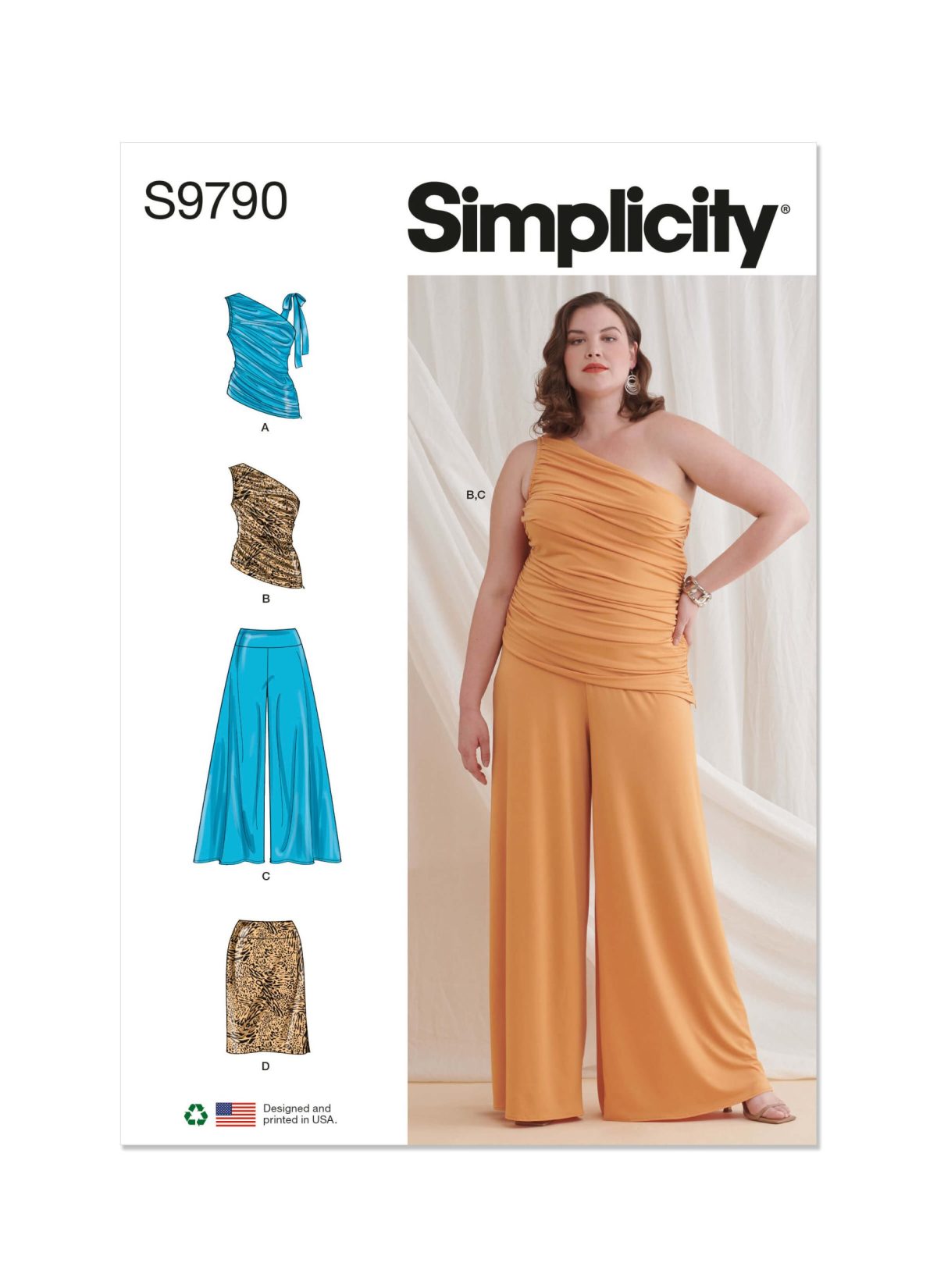 Simplicity Sewing Pattern S9790 Women’s Knit Tops, Trousers and Skirt ...