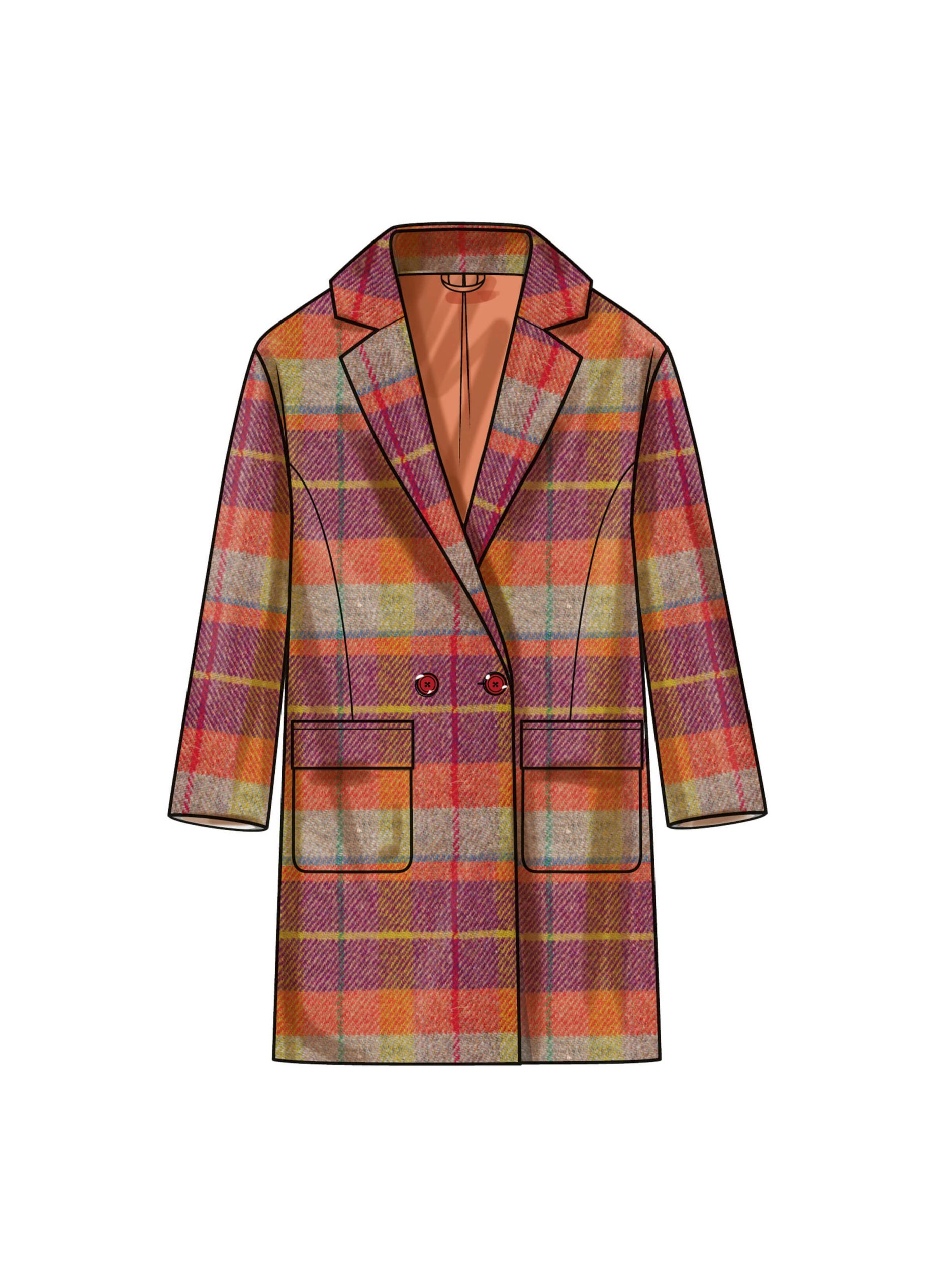 Simplicity Sewing Pattern S9854 Misses’ Lined Coat for American Sewing ...