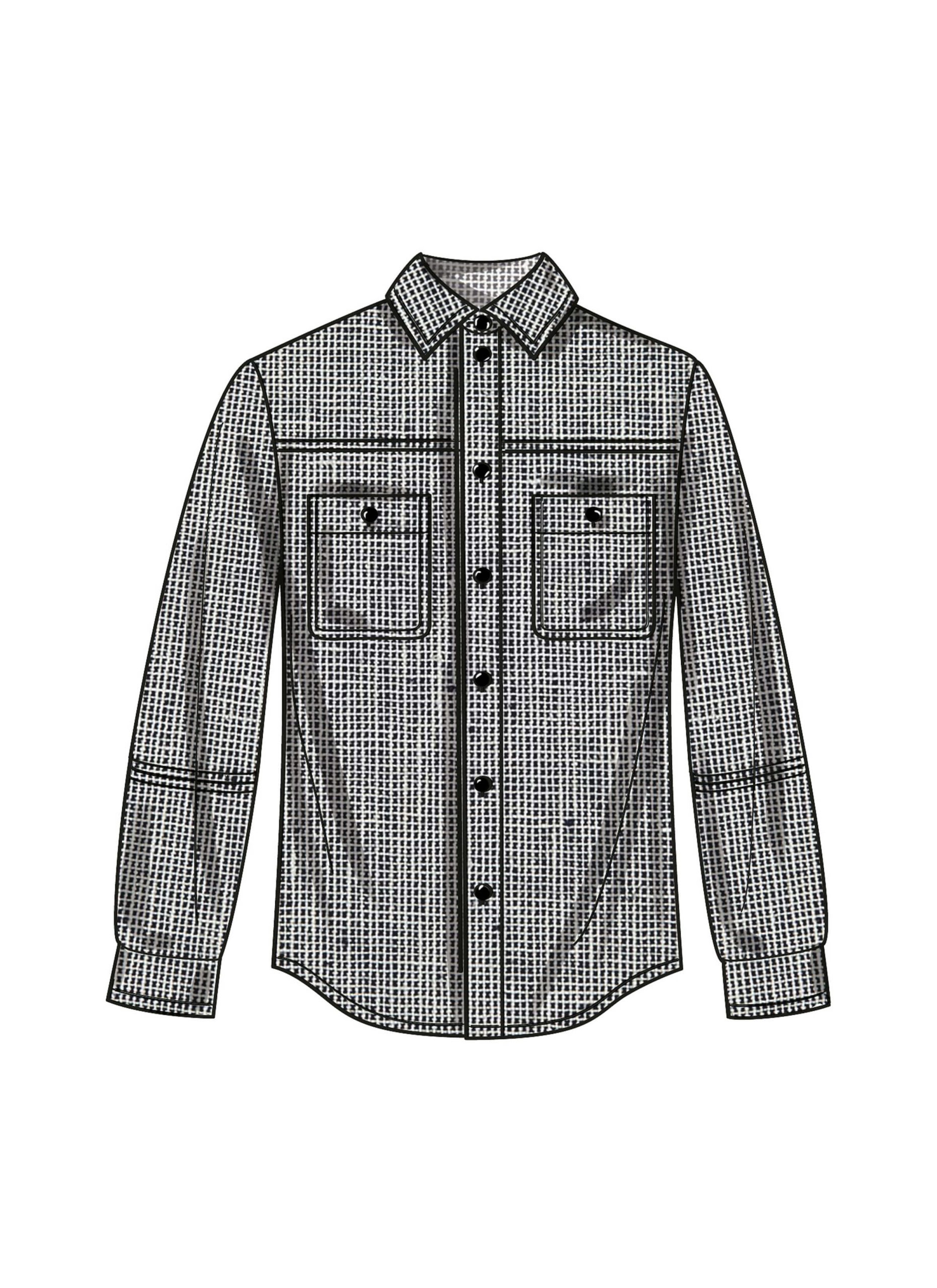 Simplicity Sewing Pattern S9858 Unisex Shirts - Sewdirect