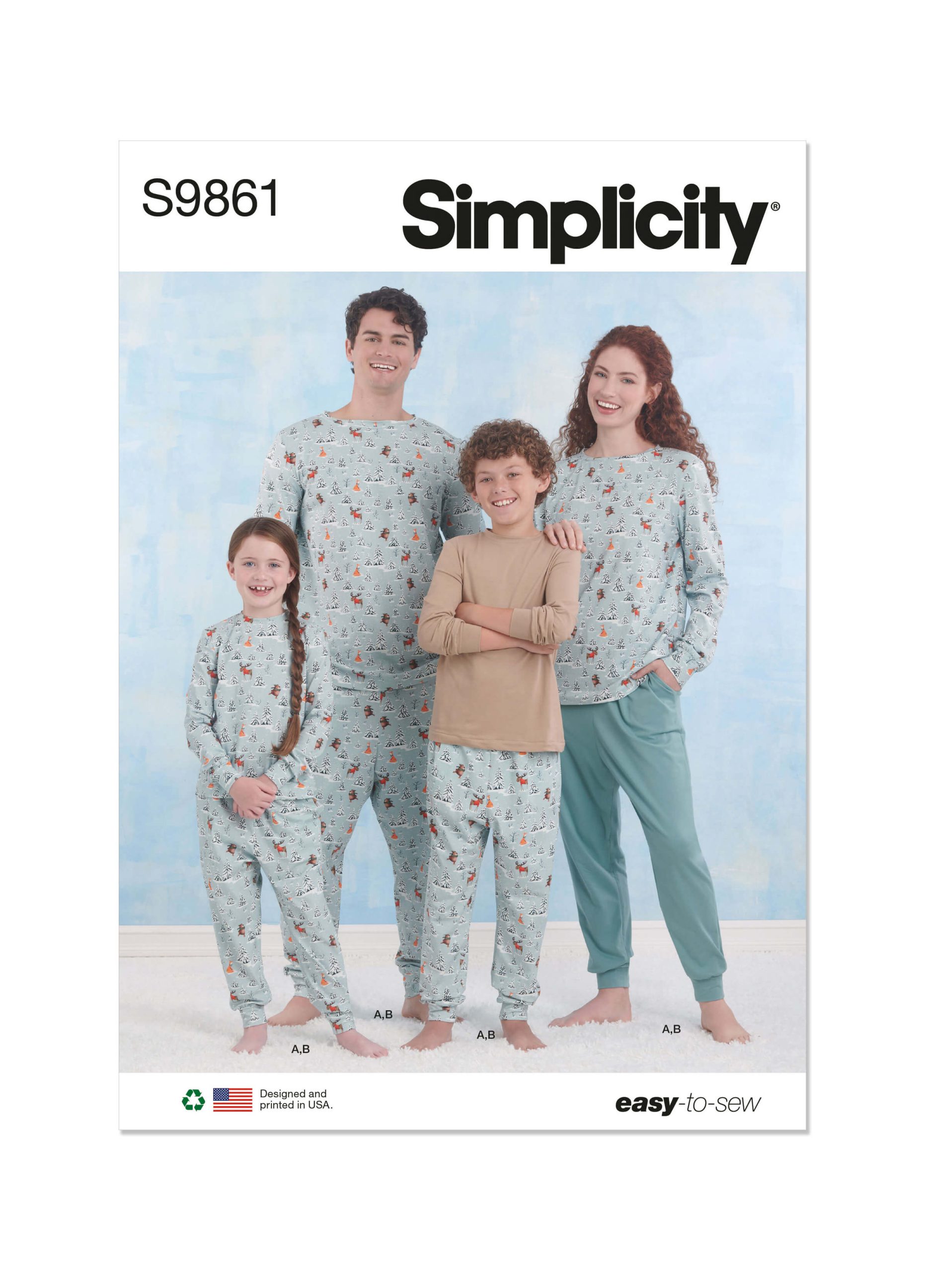 Simplicity Sewing Pattern S9861 Children’s, Teens’ and Adults’ Knit ...