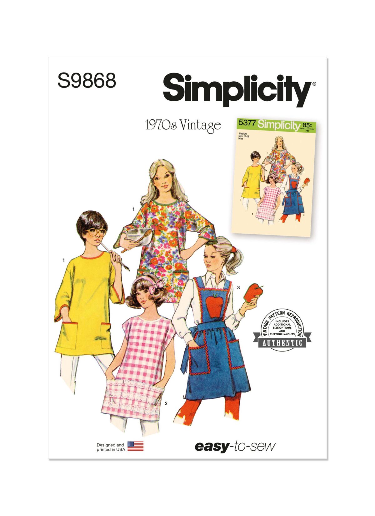 Simplicity Sewing Pattern S9868 Aprons and Potholder - Sewdirect