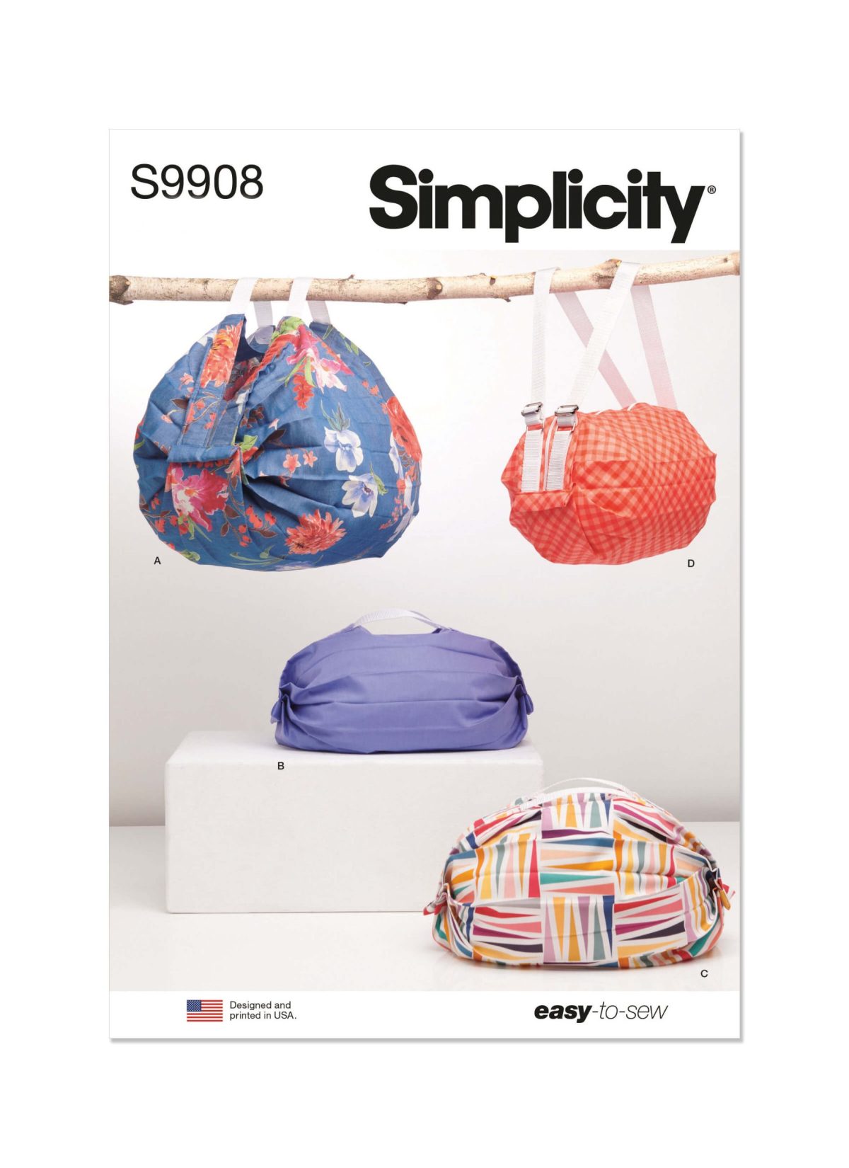 Simplicity Sewing Pattern S9908 Bag in Four Sizes - Sewdirect