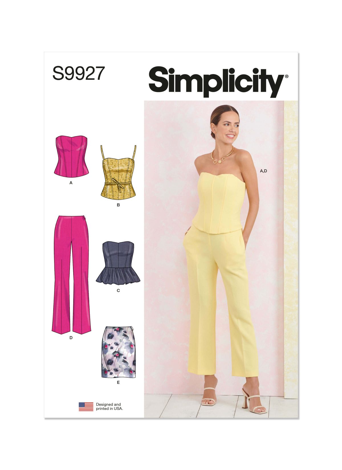 Simplicity Sewing Pattern S9927 Misses’ Corsets, Trousers and Skirt ...