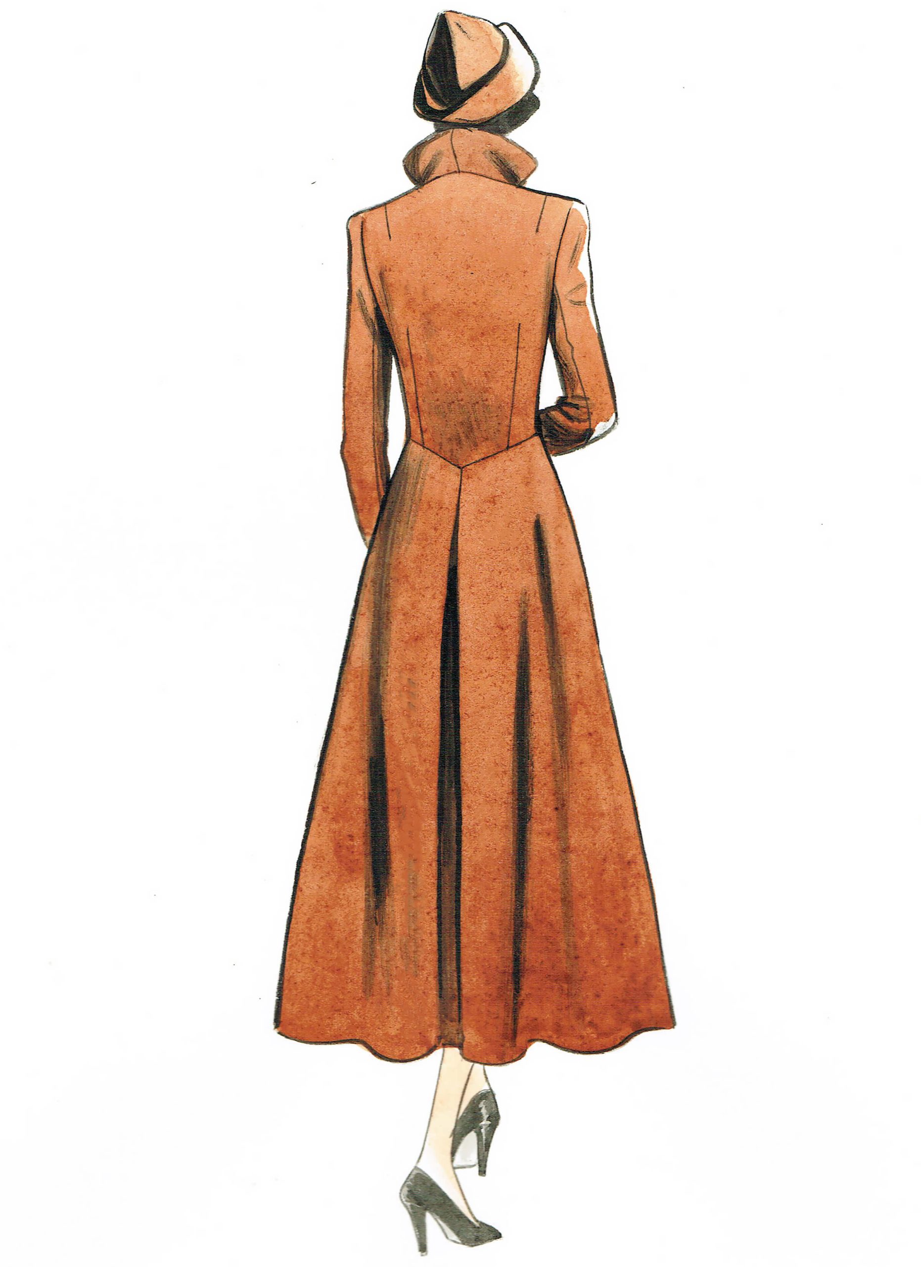 Vogue Patterns V1669 Misses’ Coat, 1949 Vintage Vogue - Sewdirect