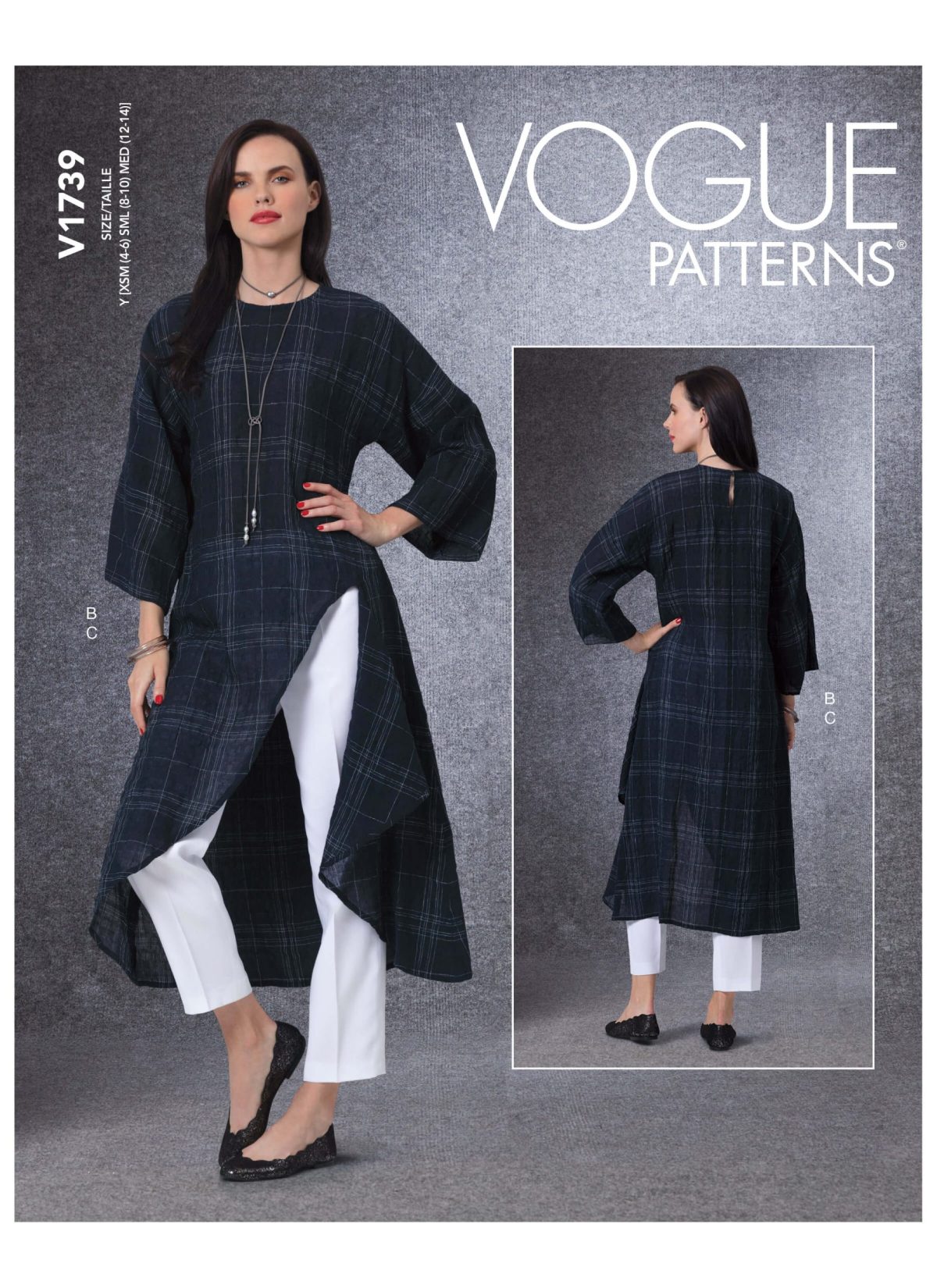 Vogue Patterns V1739 Misses’ Tunic and Trousers - Sewdirect