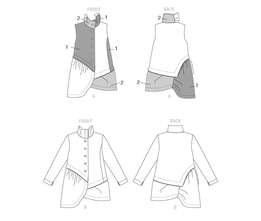 Vogue Patterns V1817 Misses’ Jacket and Vest, Marcy Tilton - Sewdirect