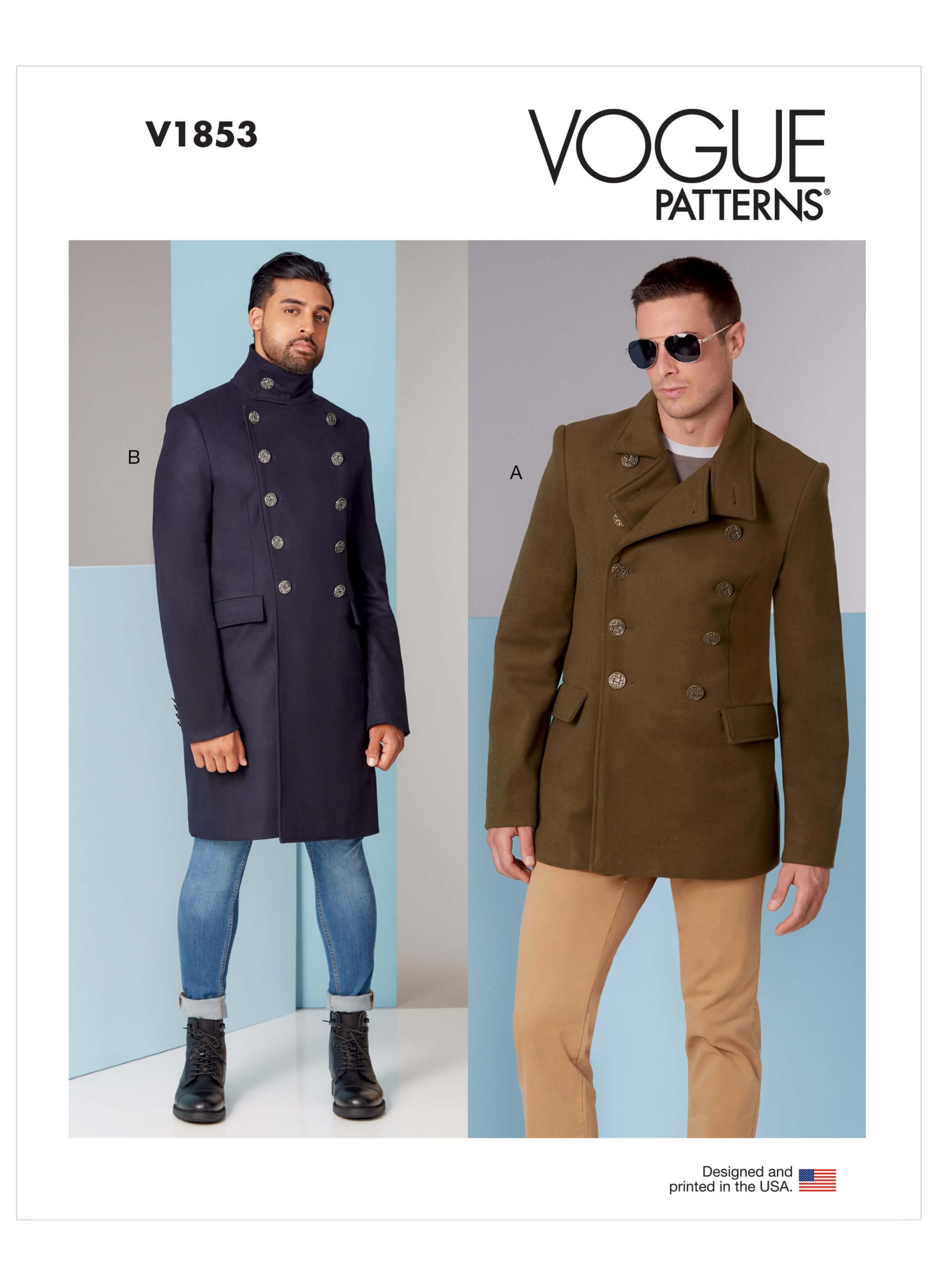 Vogue Pattern V1853 Men’s Coat - Sewdirect