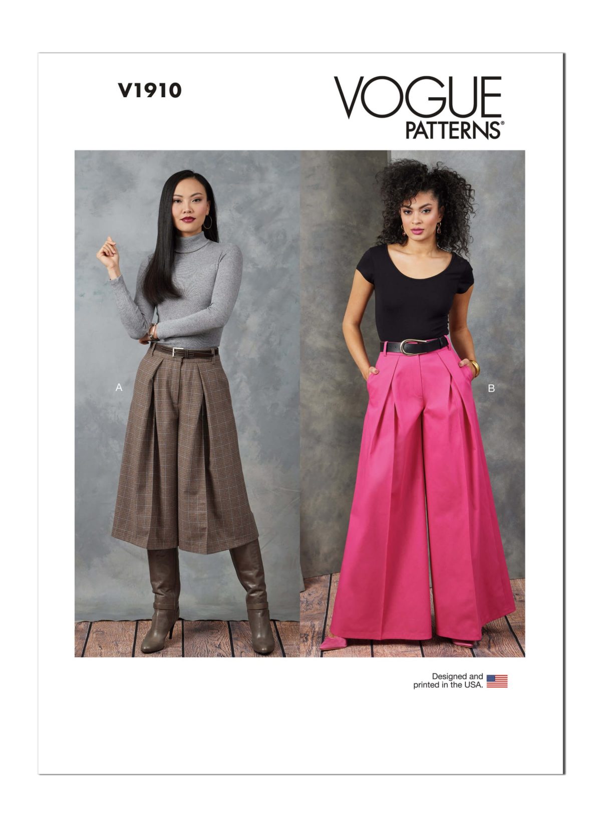 Vogue Patterns V1910 Misses’ Pleated Trousers - Sewdirect