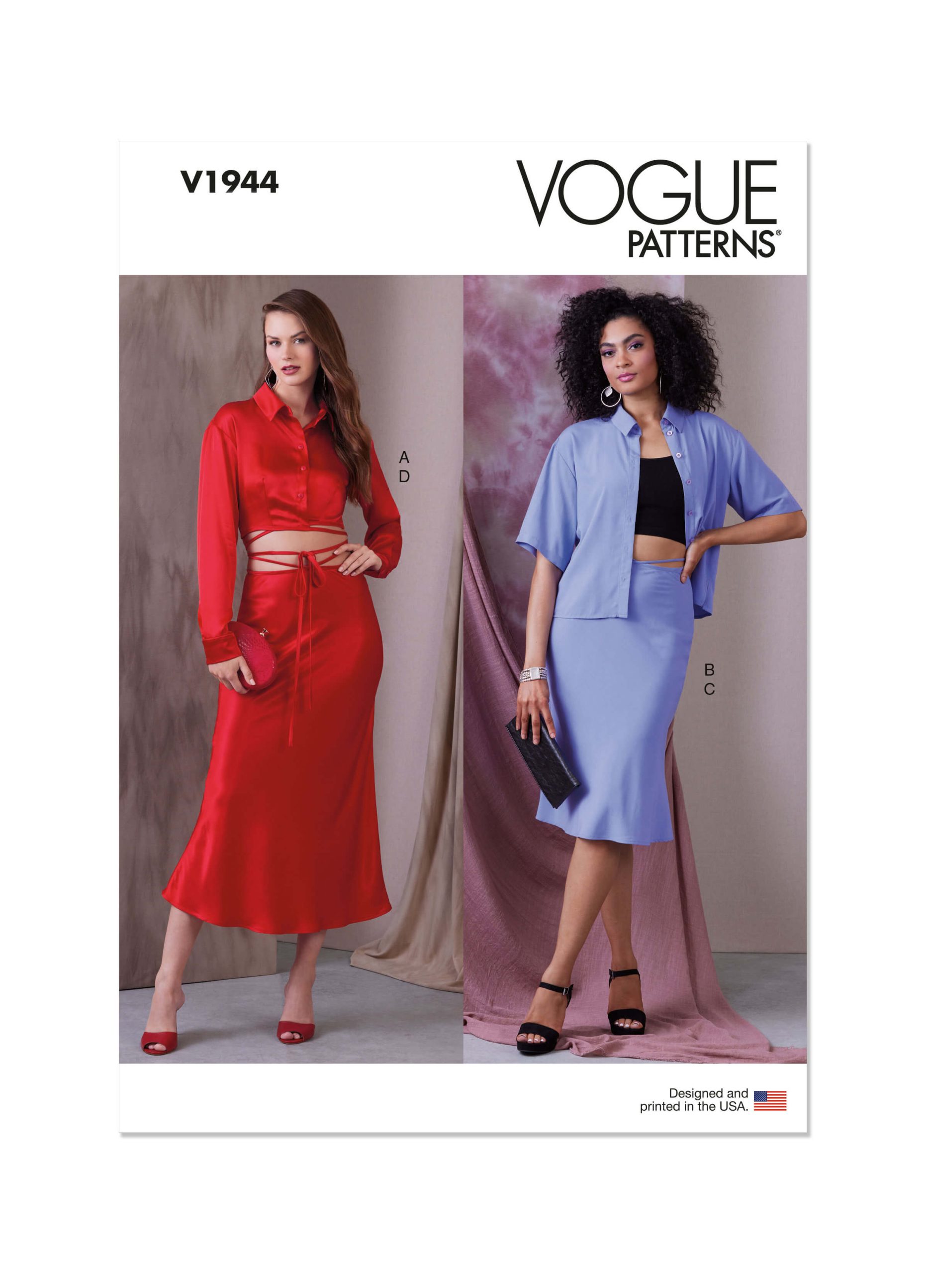 Vogue Patterns V1944 Misses’ Tops and Skirts - Sewdirect