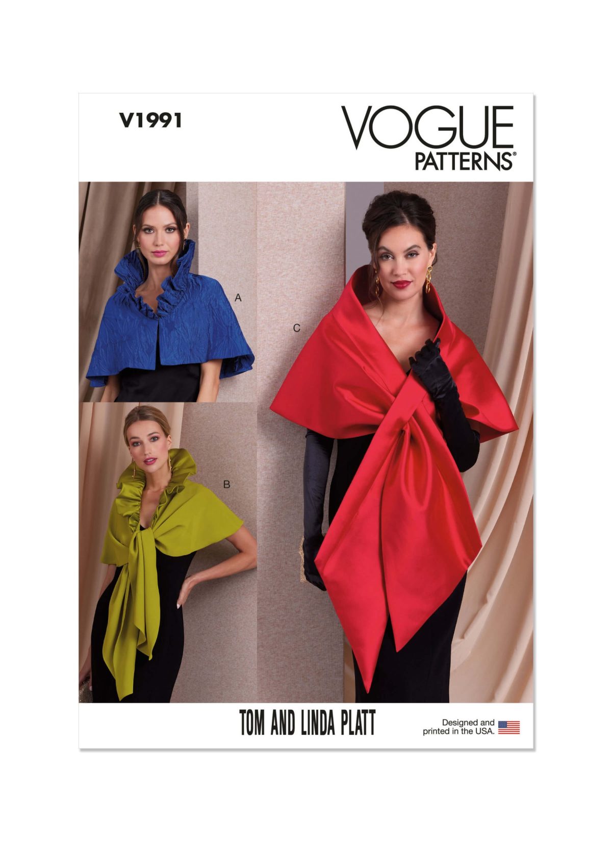 Vogue Patterns V1991 Misses’ Wraps by Tom & Linda Platt - Sewdirect