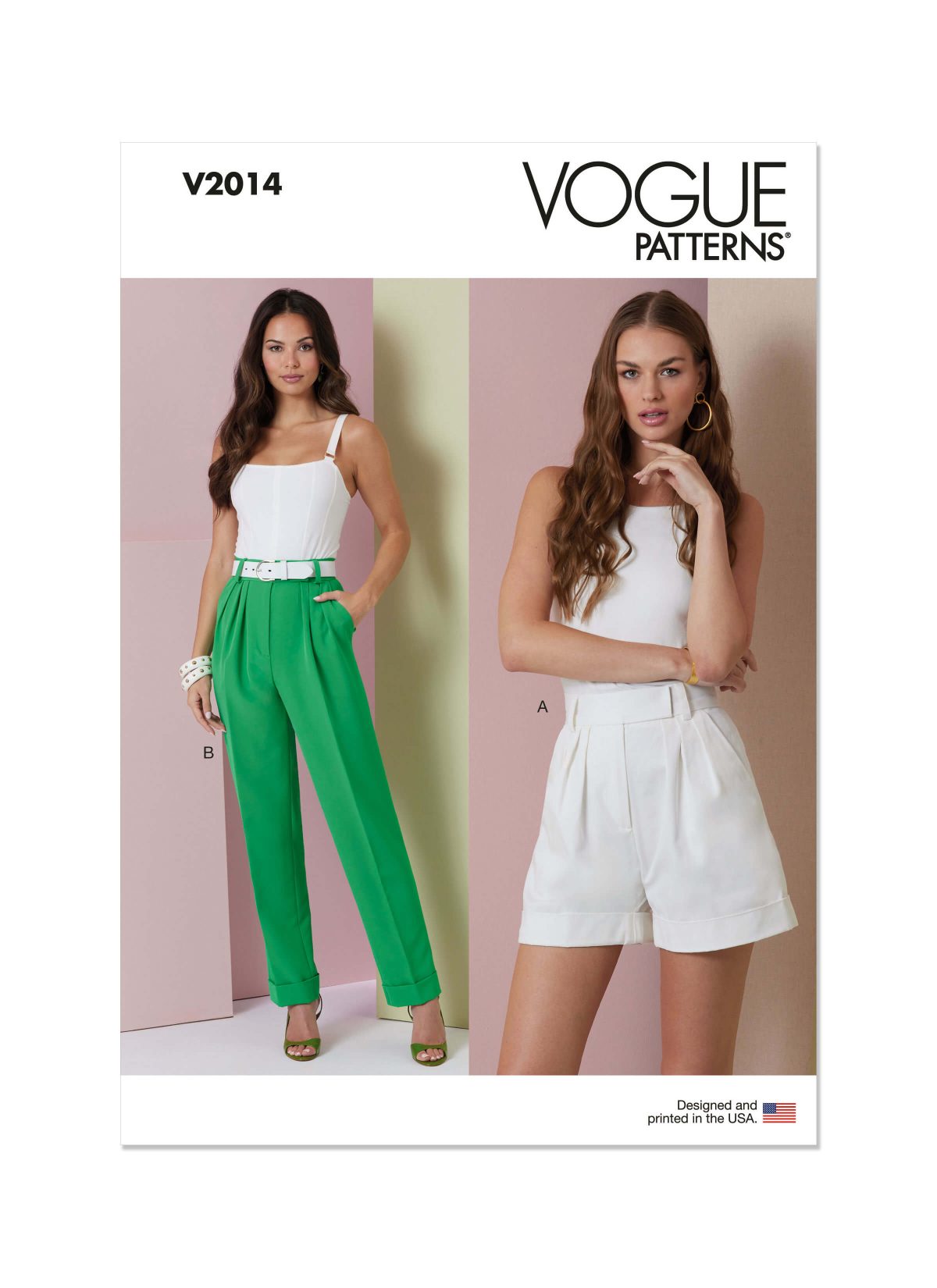 Vogue Patterns V2014 Misses’ Shorts and Trousers - Sewdirect