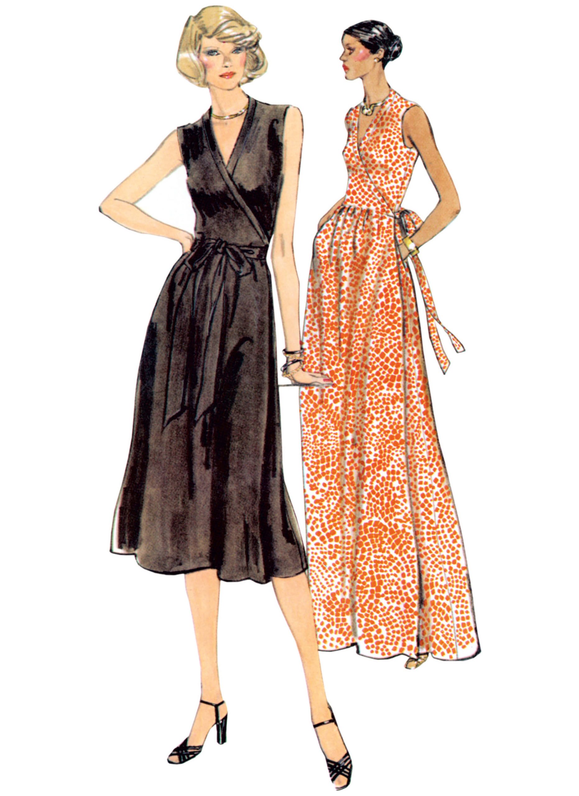 Vogue Patterns V2040 DVF Misses’ Front Wrap Dresses by Diane von ...