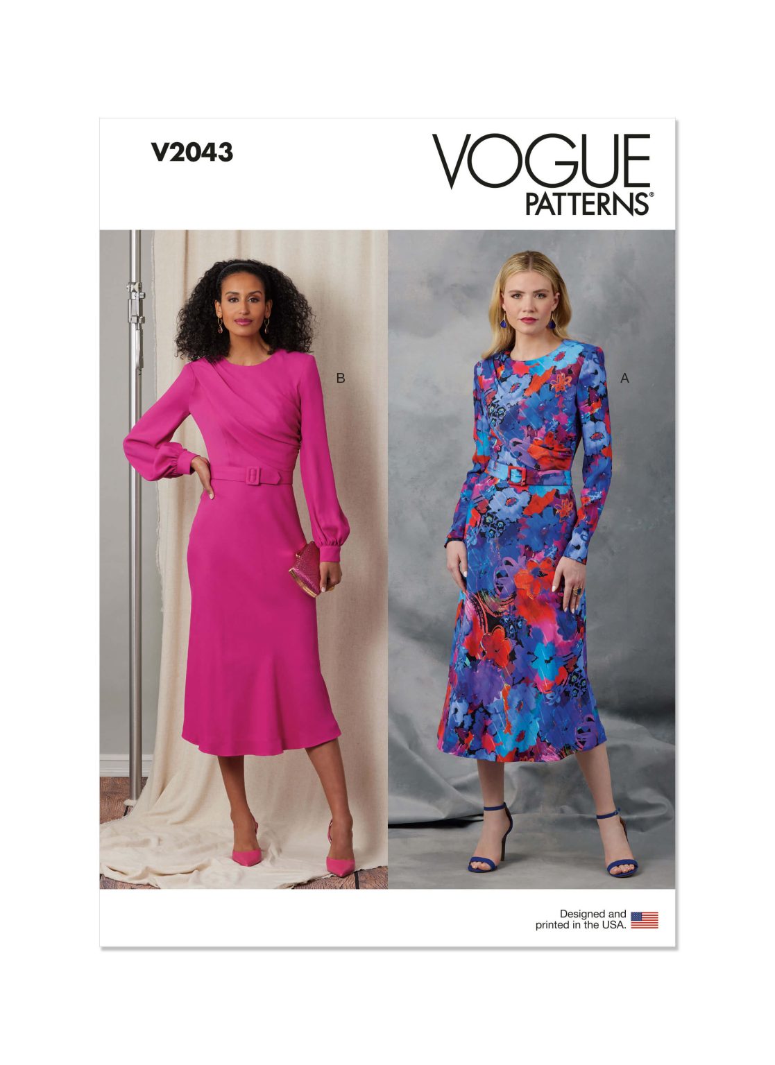 Vogue Sewing Pattern V2043 Misses’ Dresses and Belt - Sewdirect