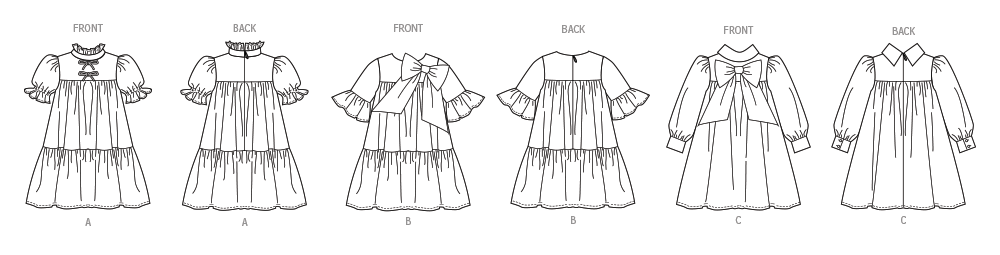Vogue Sewing Pattern V2059 Children’s Dresses - Sewdirect Australia