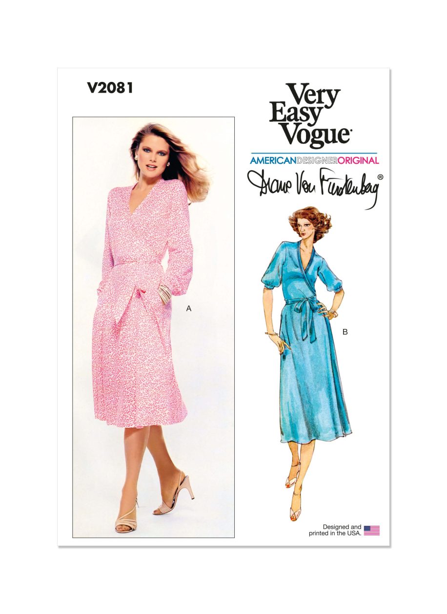 Vogue Sewing Pattern V2081 DVF Misses’ Wrap Dress by Diane Von ...