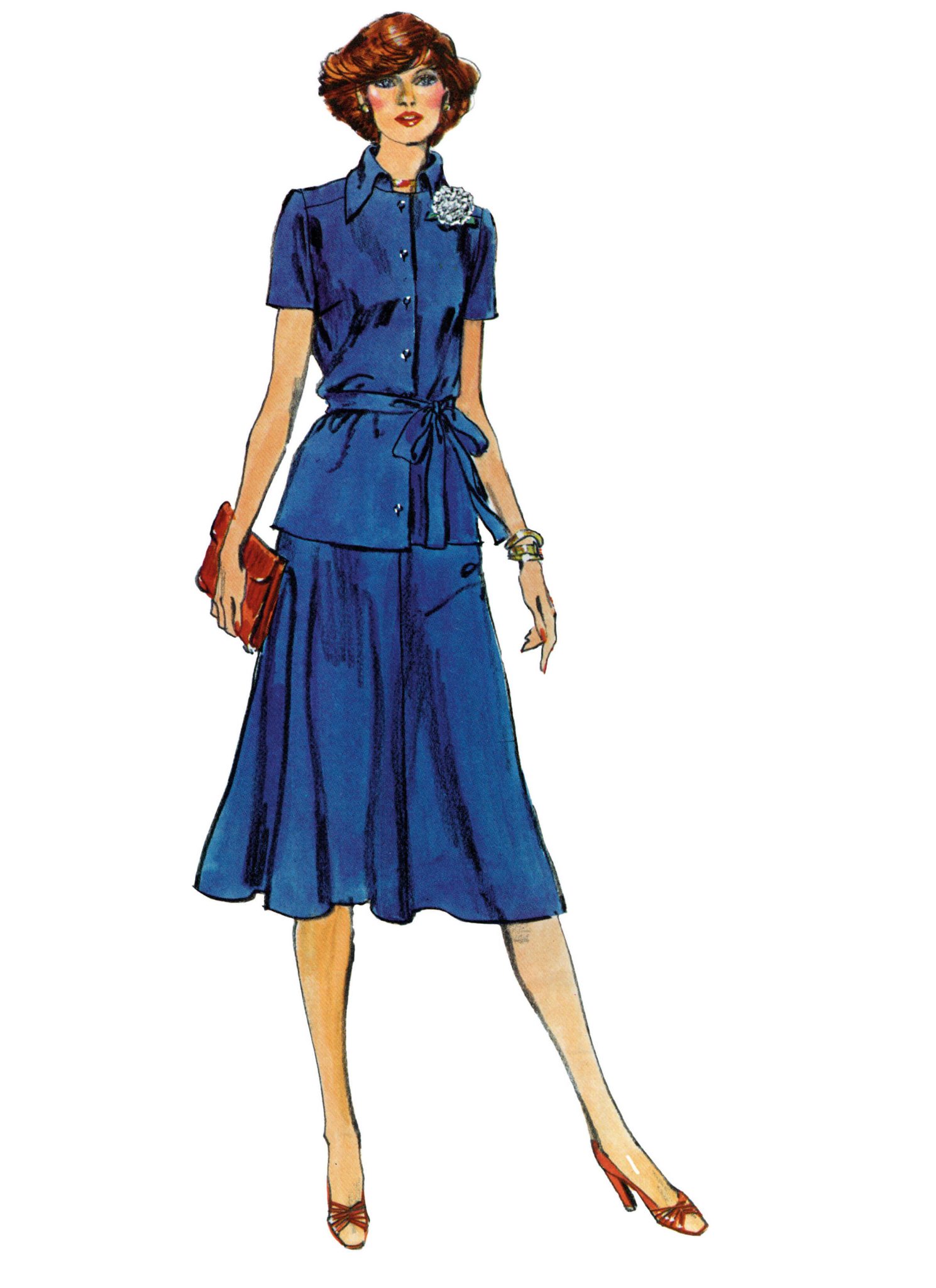 Vogue Patterns Sewing Pattern V2122 Misses’ Knit Jacket, Belt, Skirt ...