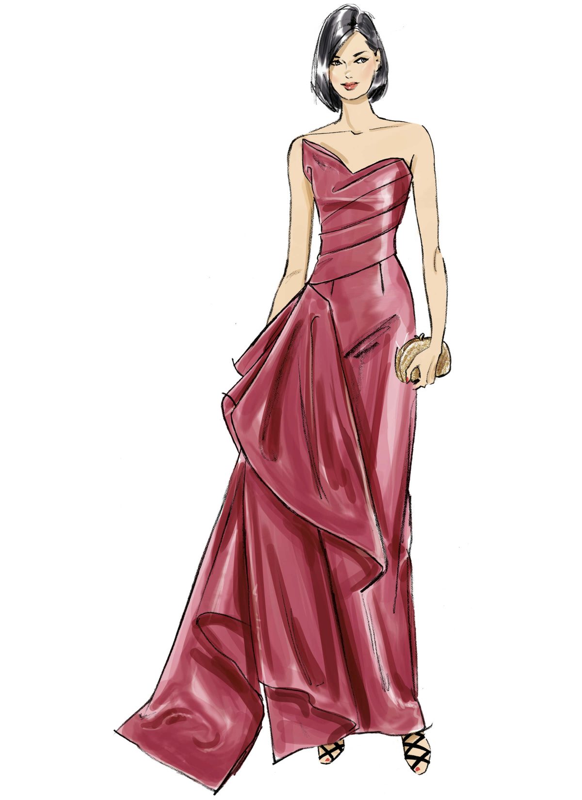 Vogue Patterns Sewing Pattern V2131 Misses’ Strapless Gown - Sewdirect