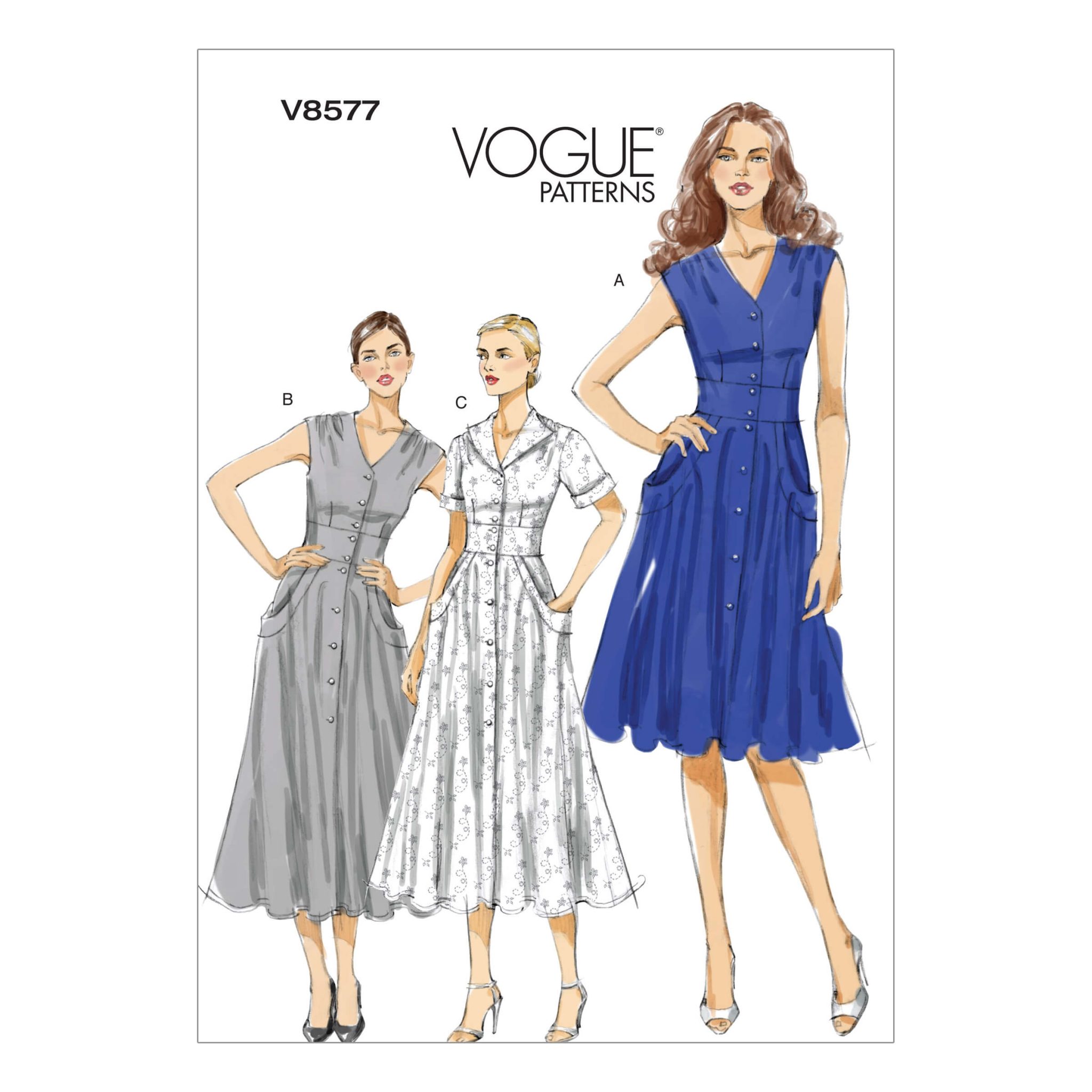 Vogue Patterns V8577 Misses’ Dress - Sewdirect