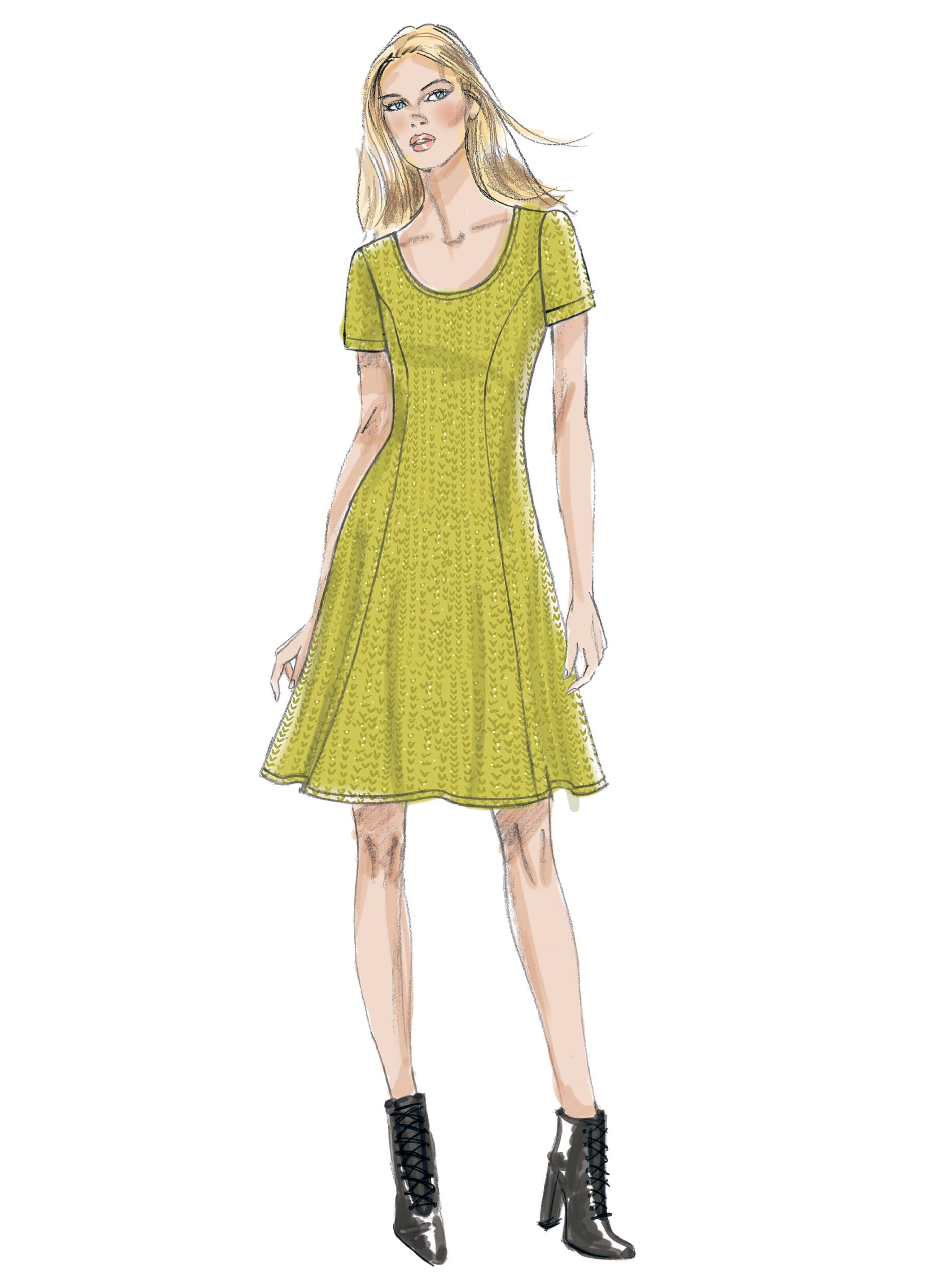 Vogue Patterns V9199 Misses’ Knit Fit and Flare Dresses - Sewdirect
