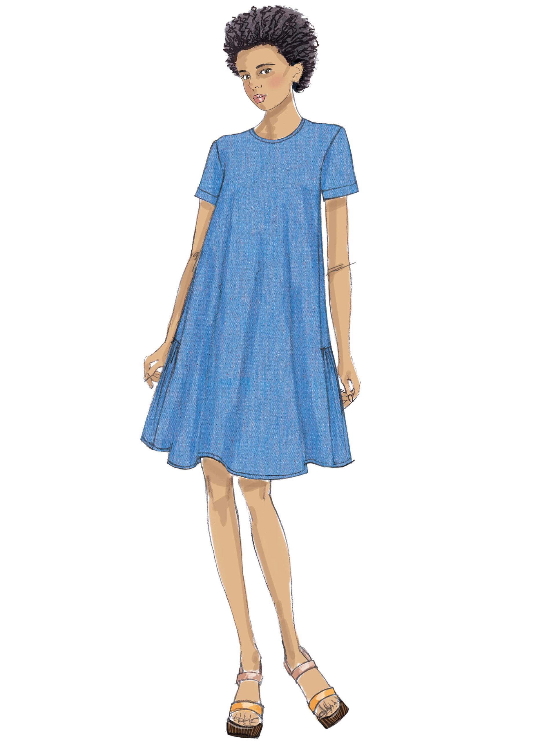 Vogue Patterns V9237 Misses’ A-Line, Back-Ruffle Dresses - Sewdirect