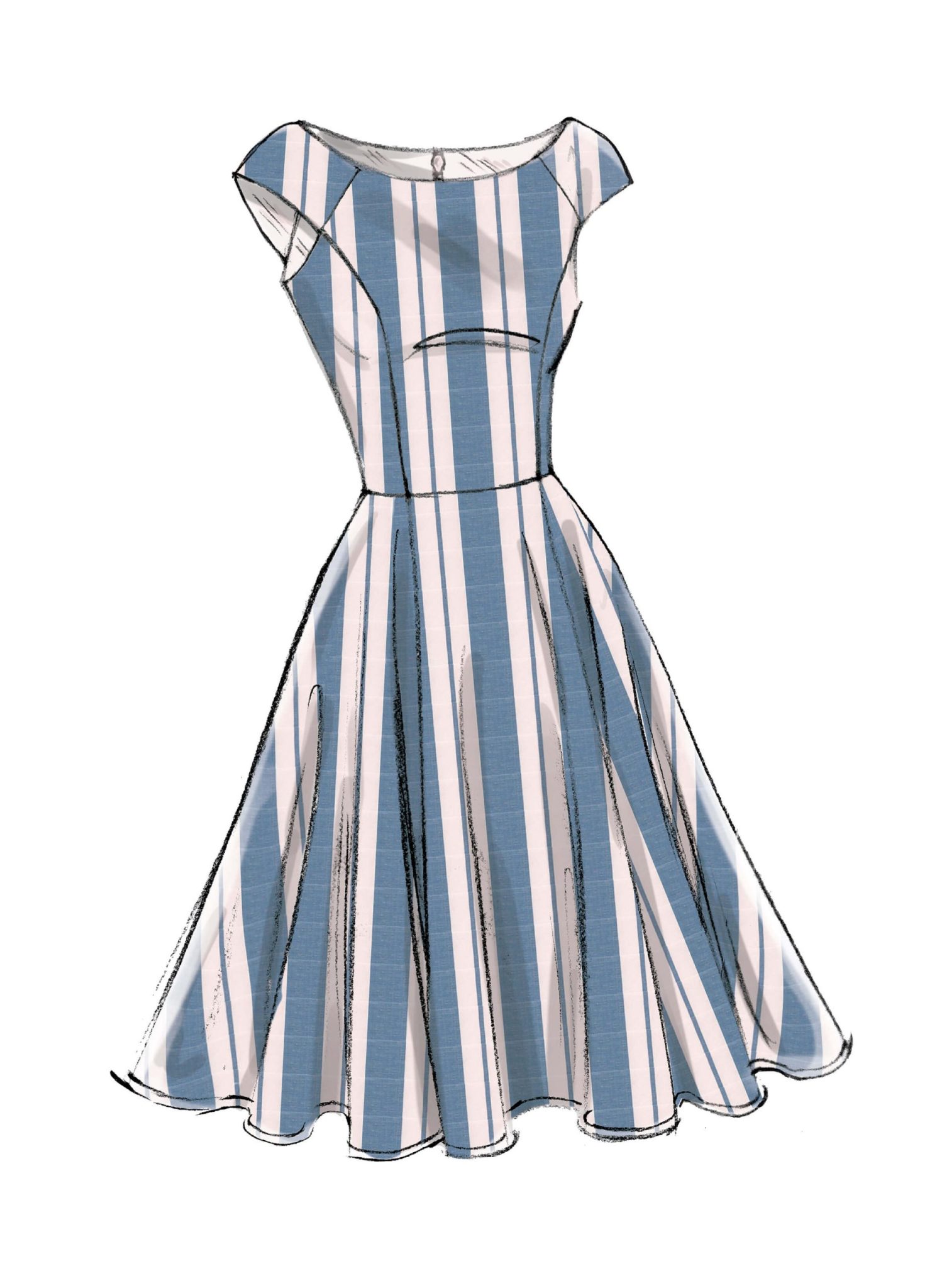 Vogue Patterns V9239 Misses’ Princess Seam Dresses with Sleeve and ...