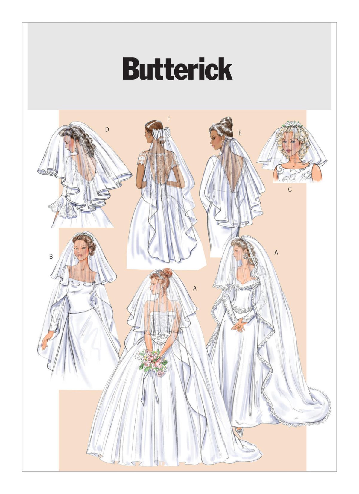 Butterick Sewing Pattern B4487 Bridal Veils - Sewdirect