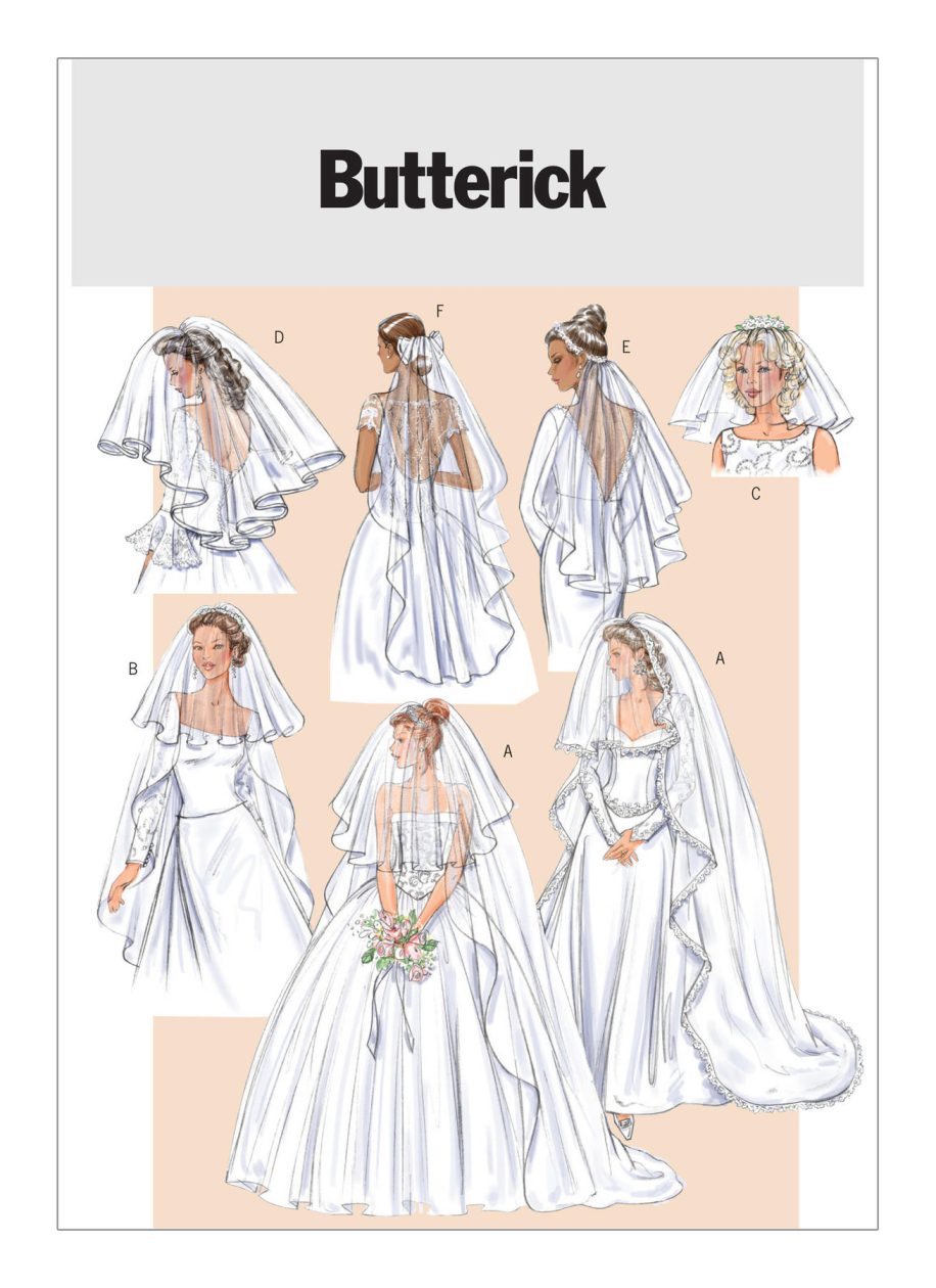 Butterick Sewing Pattern B4487 Bridal Veils - Sewdirect