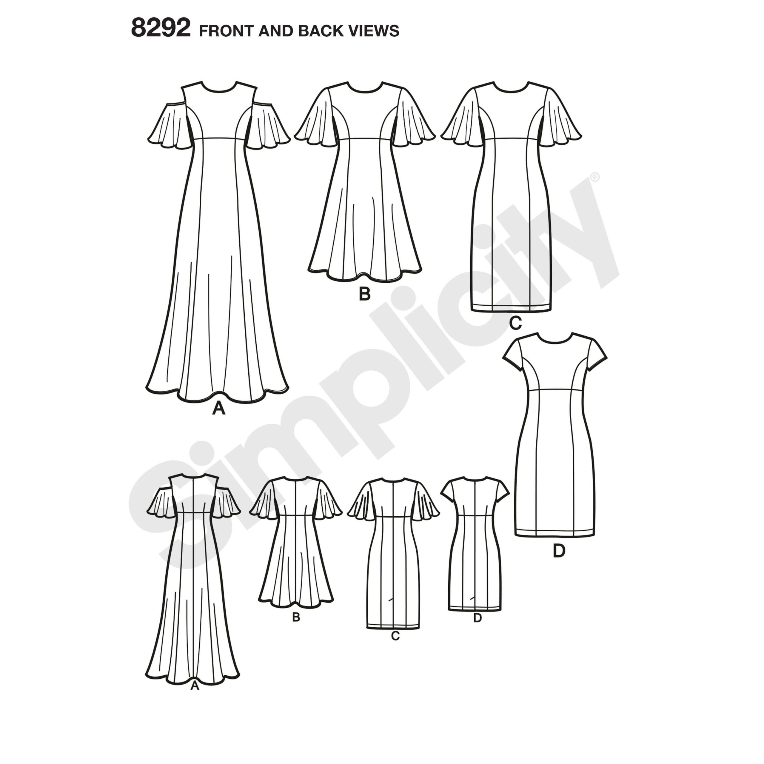 Simplicity Pattern 8292 Misses’ Dresses - Sewdirect